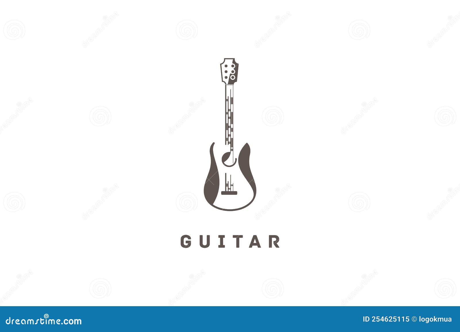 Logo design for guitarist stock vector. Illustration of classical ...