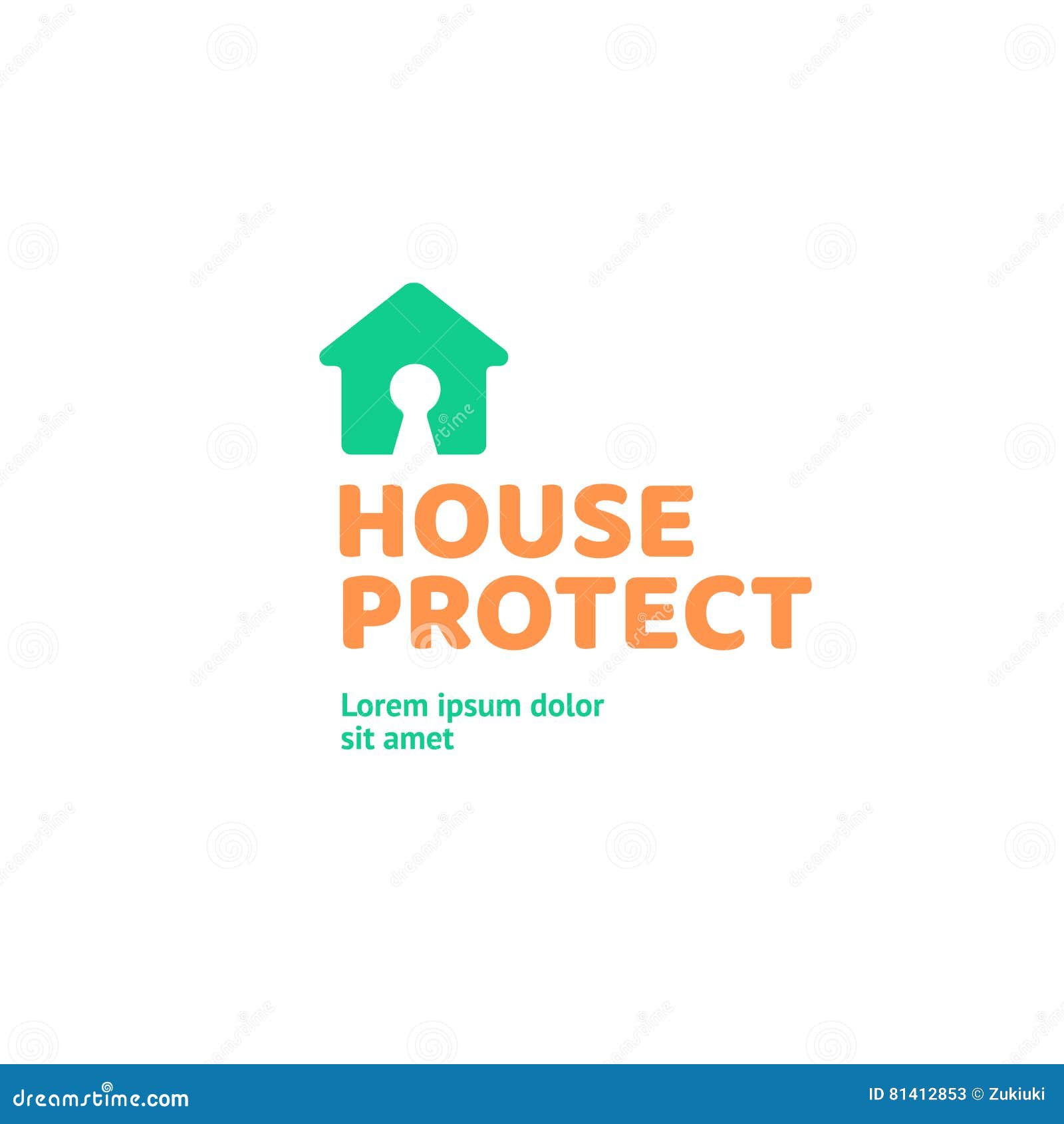 Logo Design Home Protect Vector Template Stock Vector - Illustration of ...