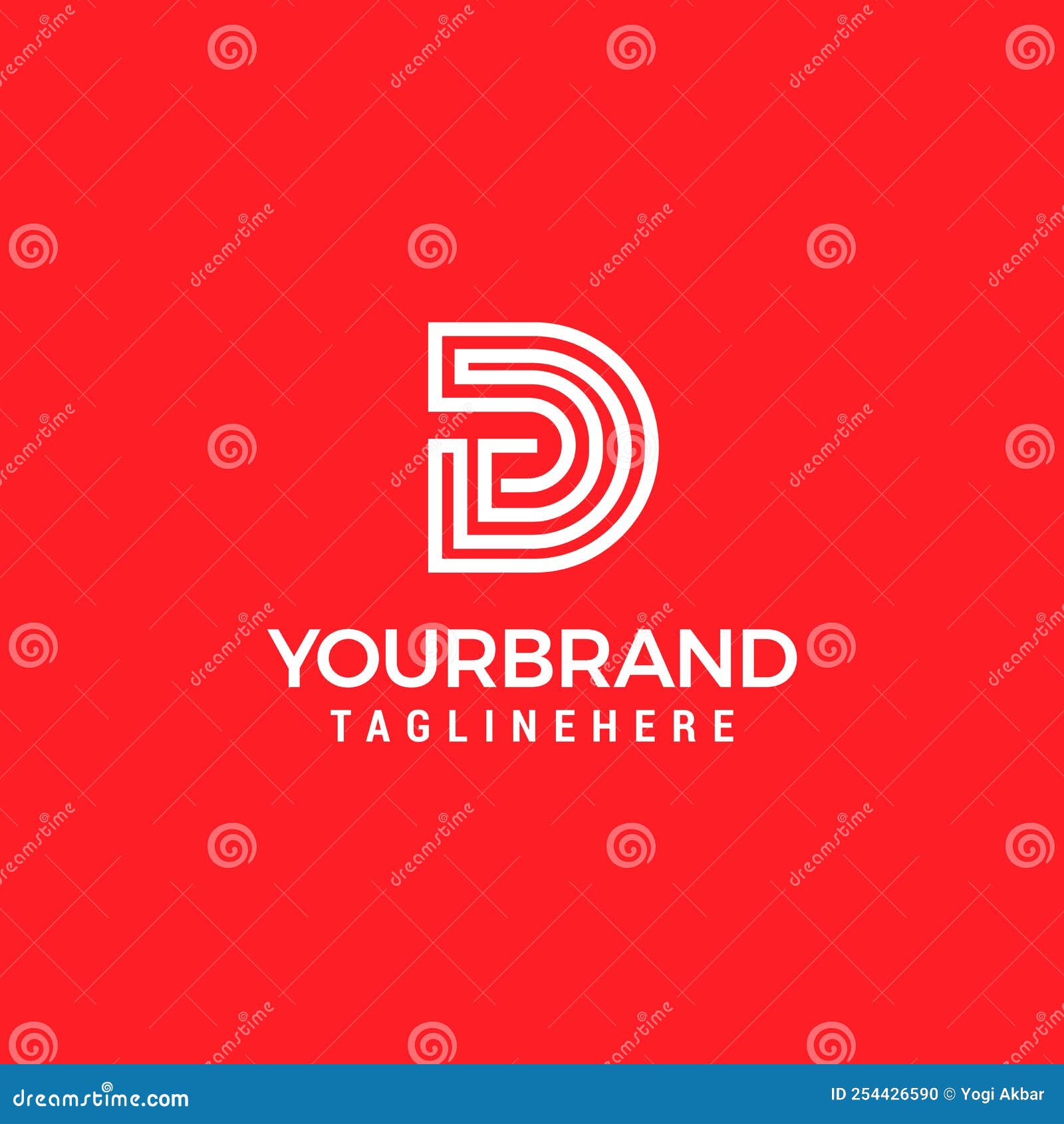 Logo Design Initial Letter D Modern Logo Line Design Template Vector ...