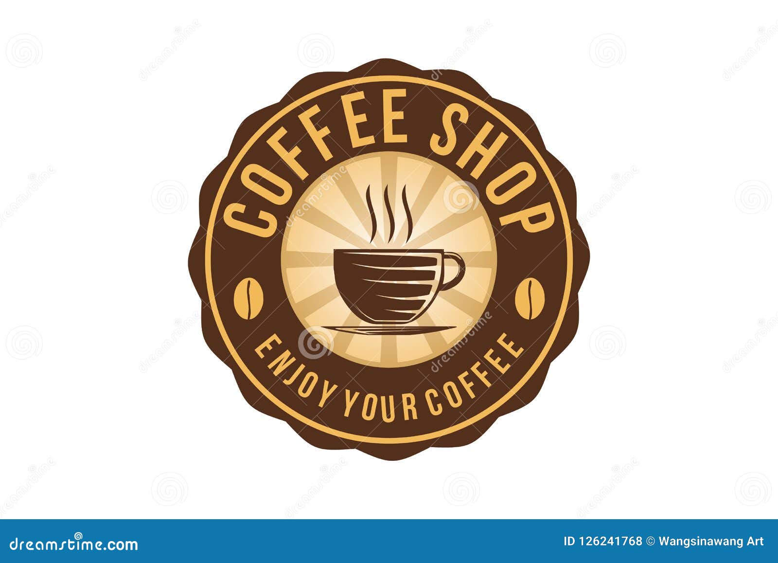 Coffee Logo Design Inspiration Stock Vector - Illustration of label ...