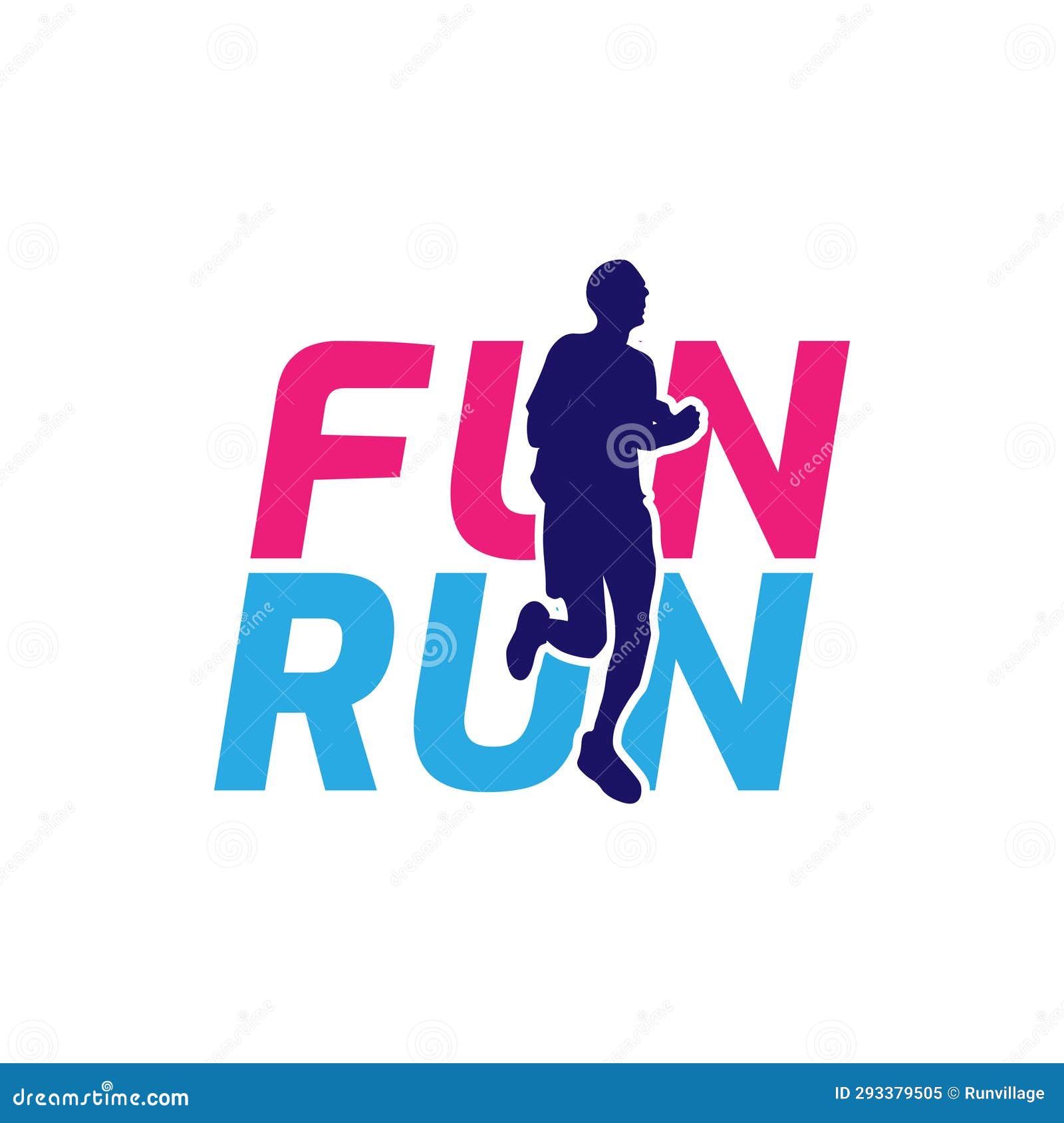 Logo Design for 5K Fun Run Event Stock Vector - Illustration of shoe ...