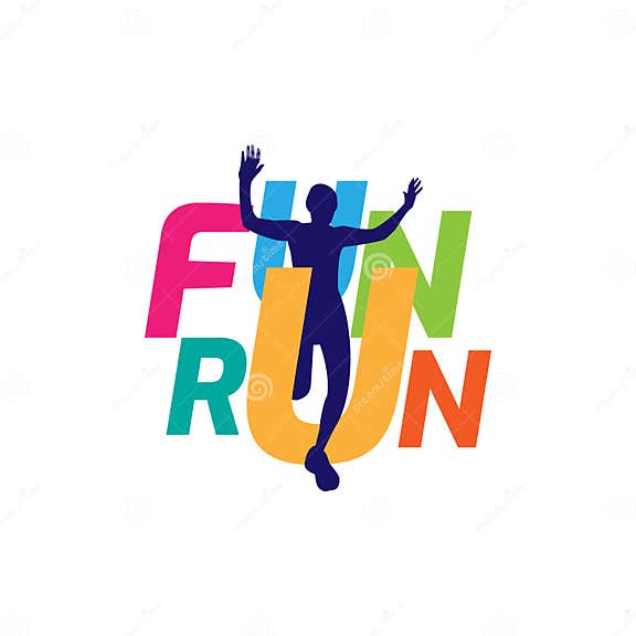 Logo Design for 5K Fun Run Event Stock Vector - Illustration of symbol ...