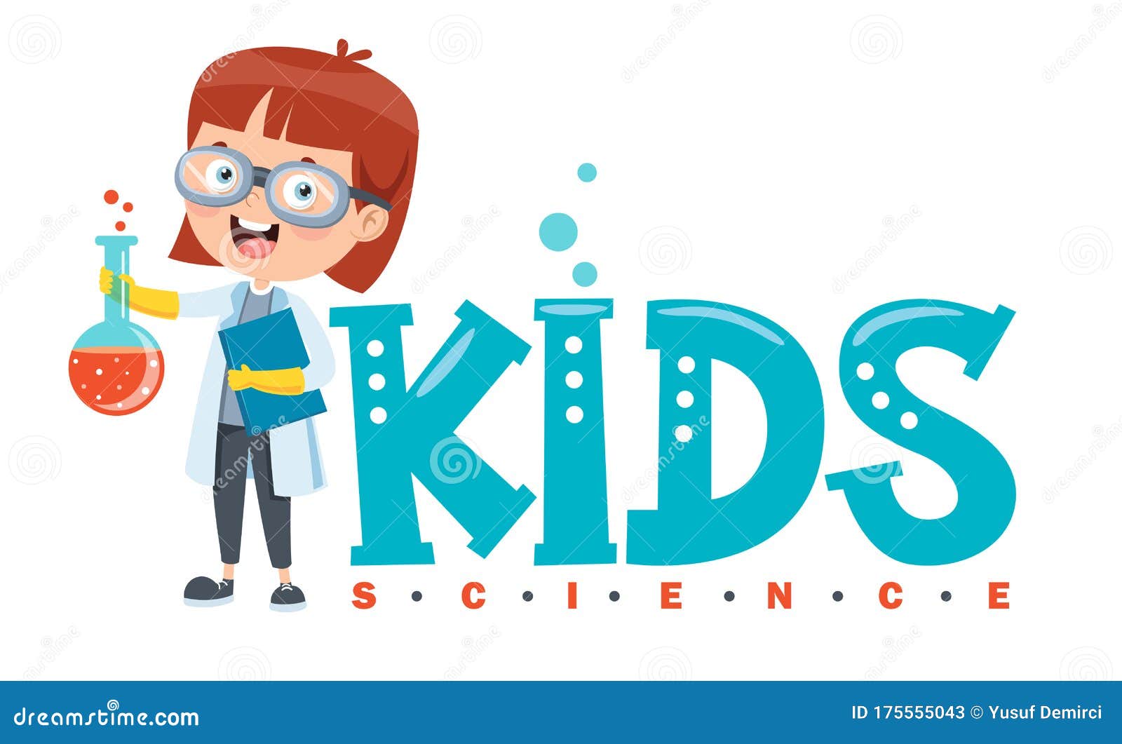 Logo Design for Kids Science Stock Vector - Illustration of character ...