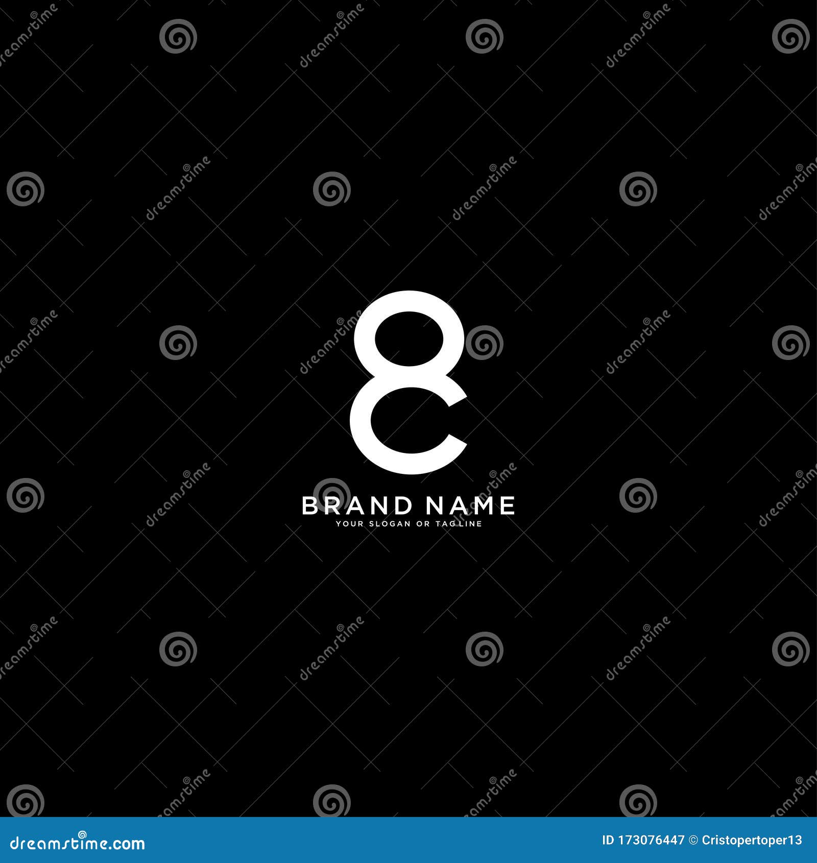 Logo Design Letters C and Eight Vector Stock Vector - Illustration of ...