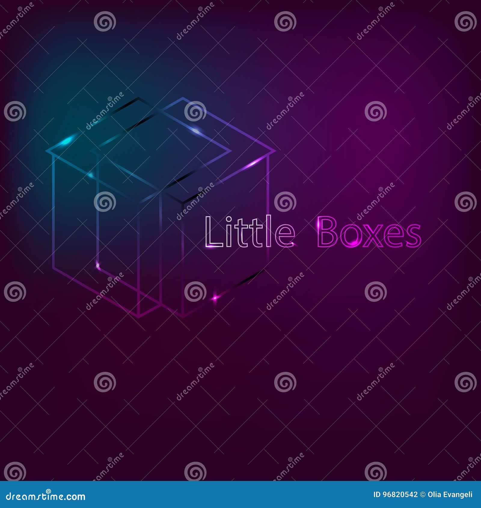 Logo design Little Boxes stock vector. Illustration of represents ...