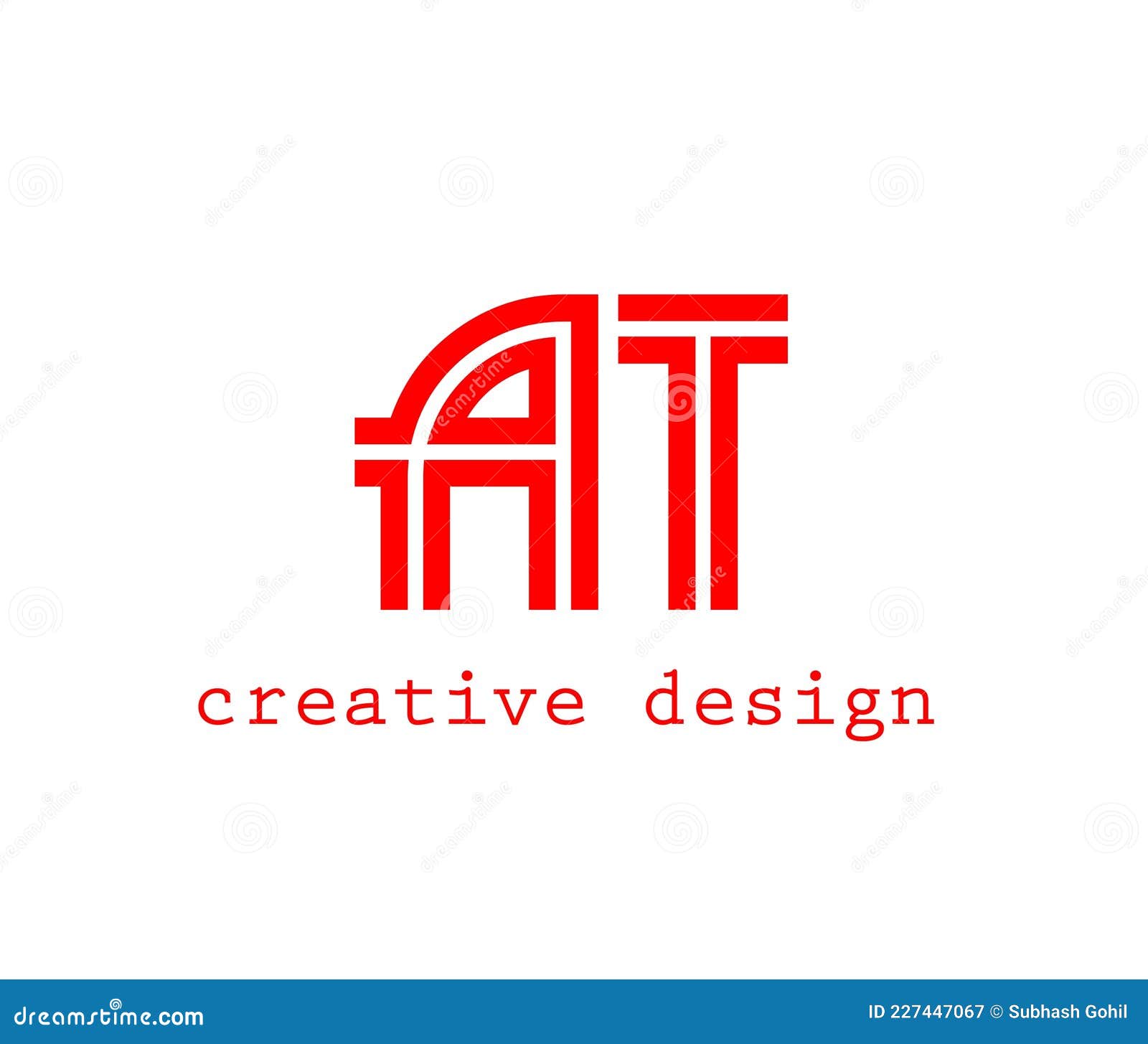 At logo design stock illustration. Illustration of circle - 227447067