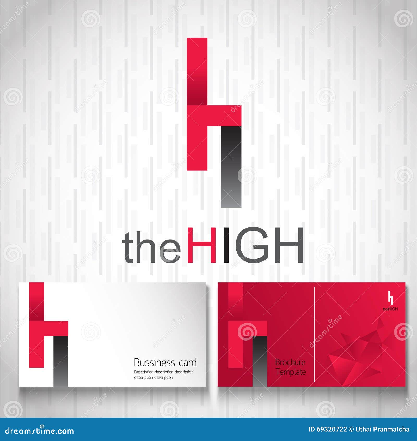 Logo Design Name is the High Stock Vector - Illustration of gray, high ...