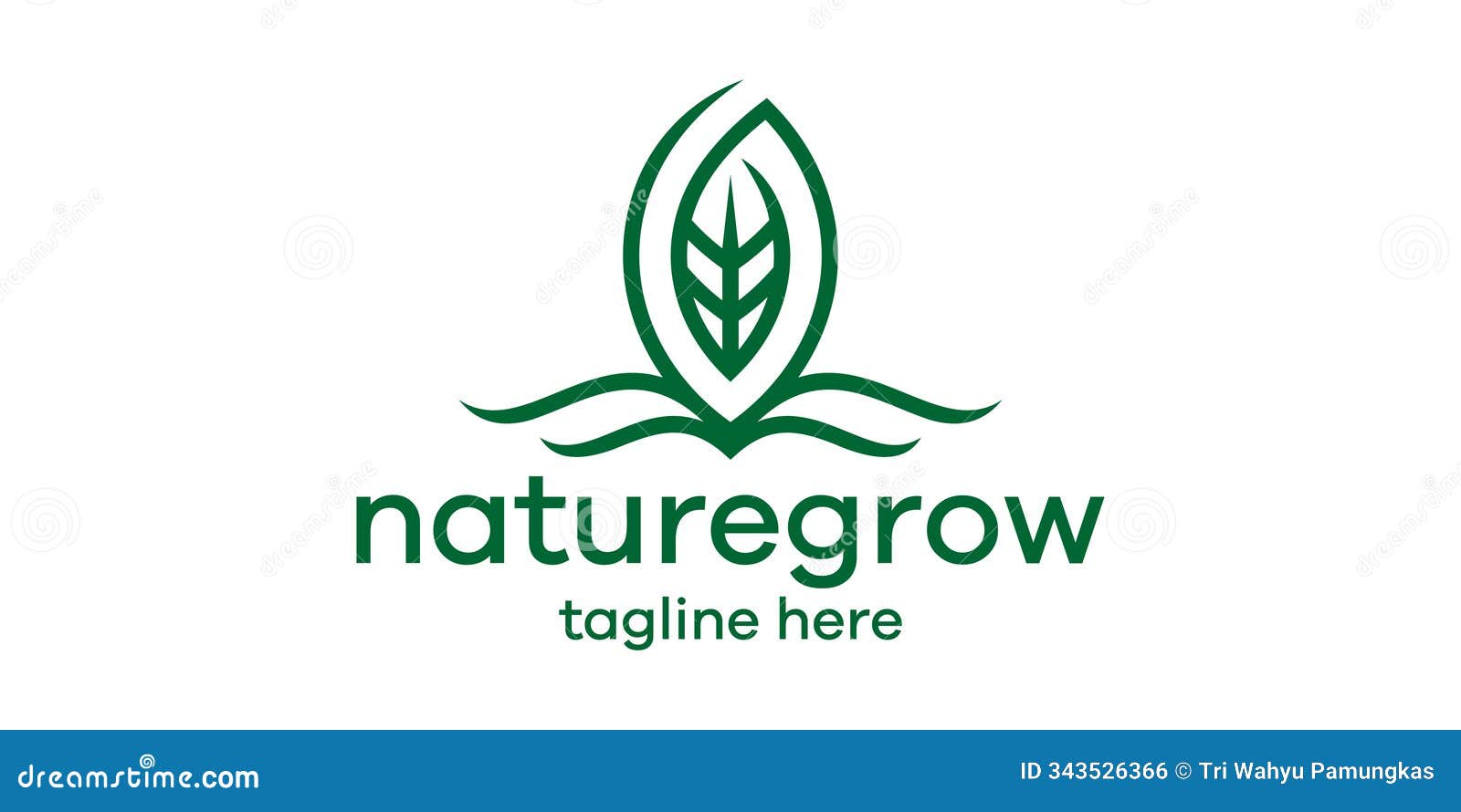 Logo Design Nature Grow, Green Growth, Nature, Organic, Logo Design ...