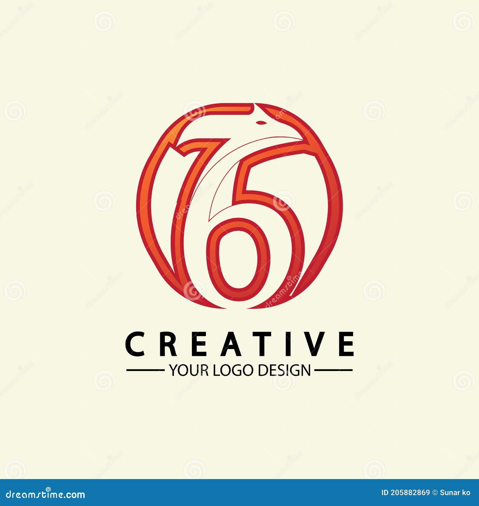 Logo Design Number 76 Image Vector Illustration Stock Vector ...