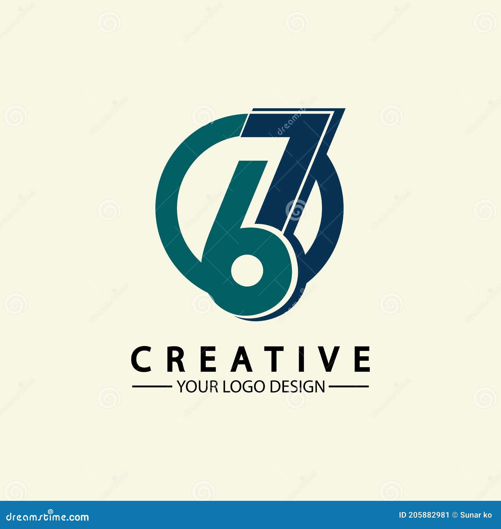 Logo Design Number 76 Image Vector Illustration Stock Vector ...