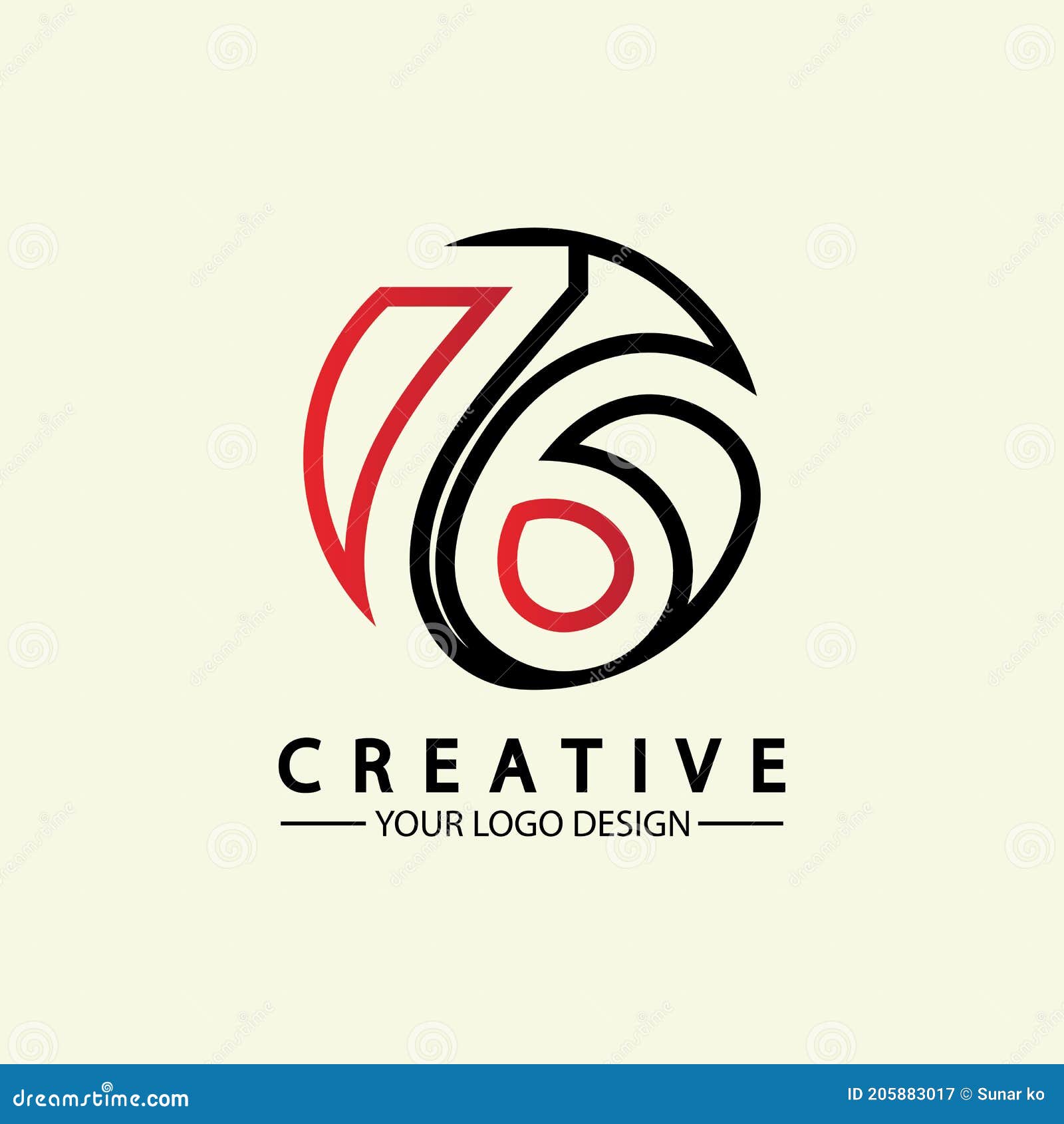 Logo Design Number 76 Image Vector Illustration Stock Vector ...