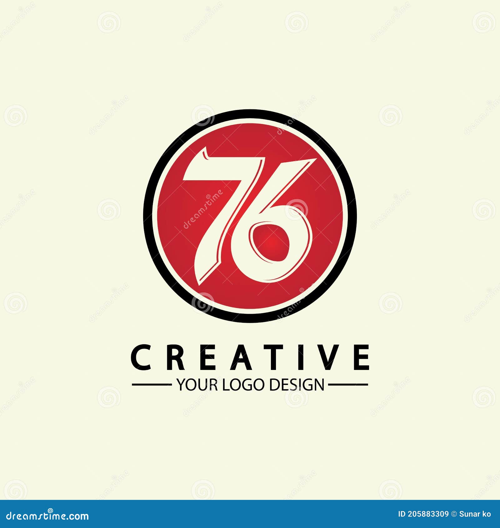 Logo Design Number 76 Image Vector Illustration Stock Vector ...