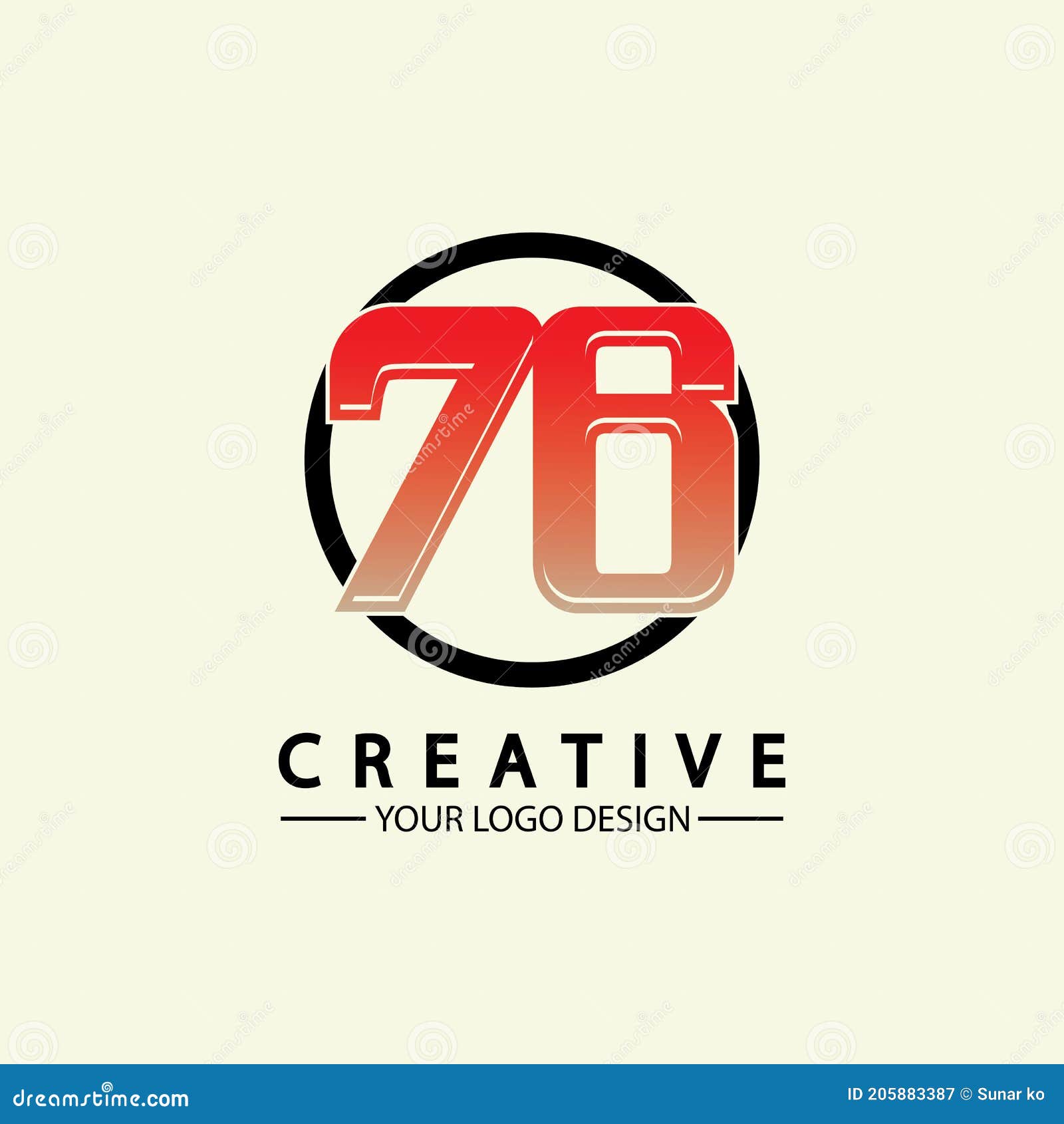 Logo Design Number 76 Image Vector Illustration Stock Vector ...