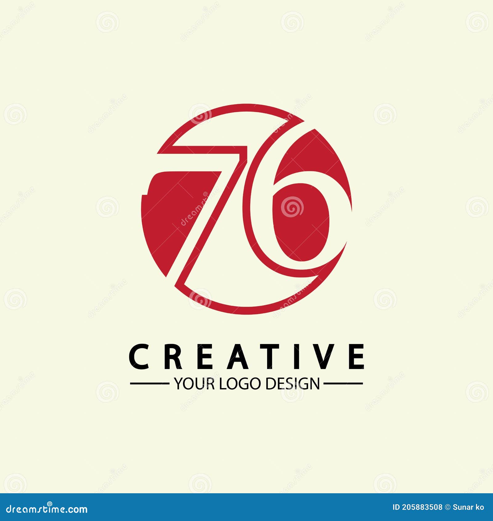 Logo Design Number 76 Image Vector Illustration Stock Vector ...