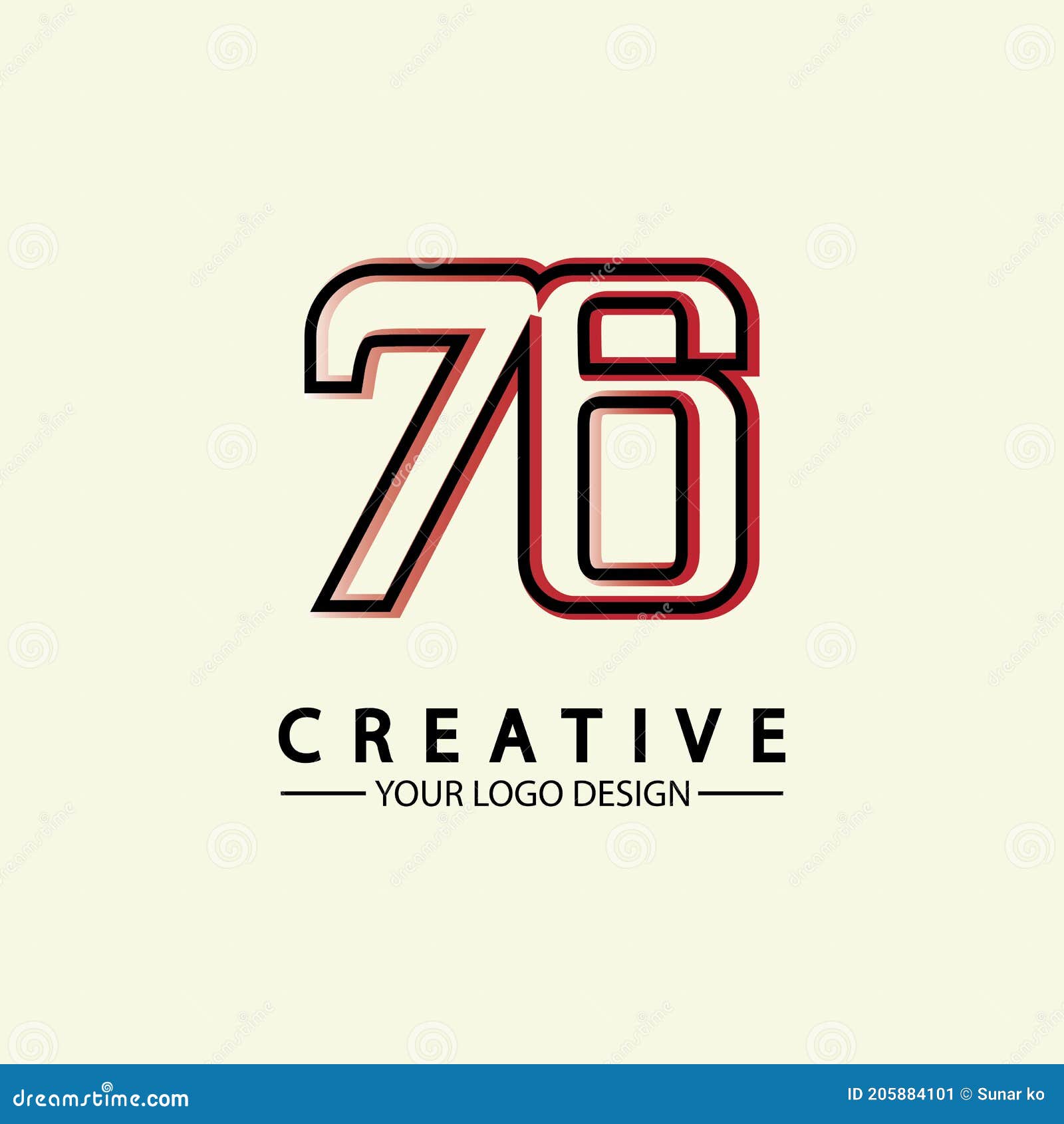 Logo Design Number 76 Image Vector Illustration Stock Vector ...