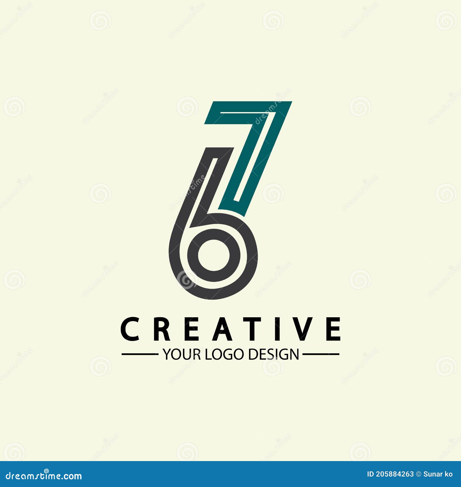 Logo Design Number 76 Image Vector Illustration Stock Vector ...
