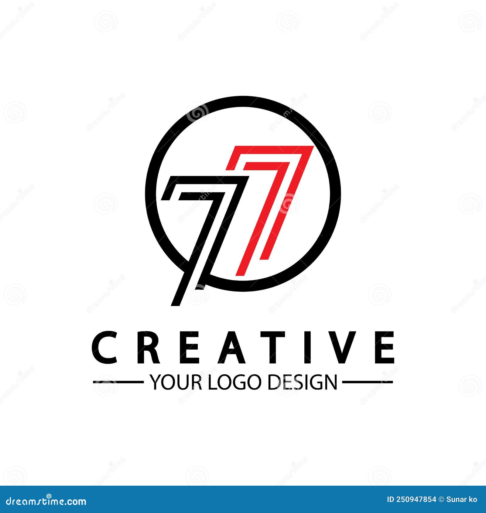 Logo Design Number 77 Image Vector Illustration Stock Vector ...