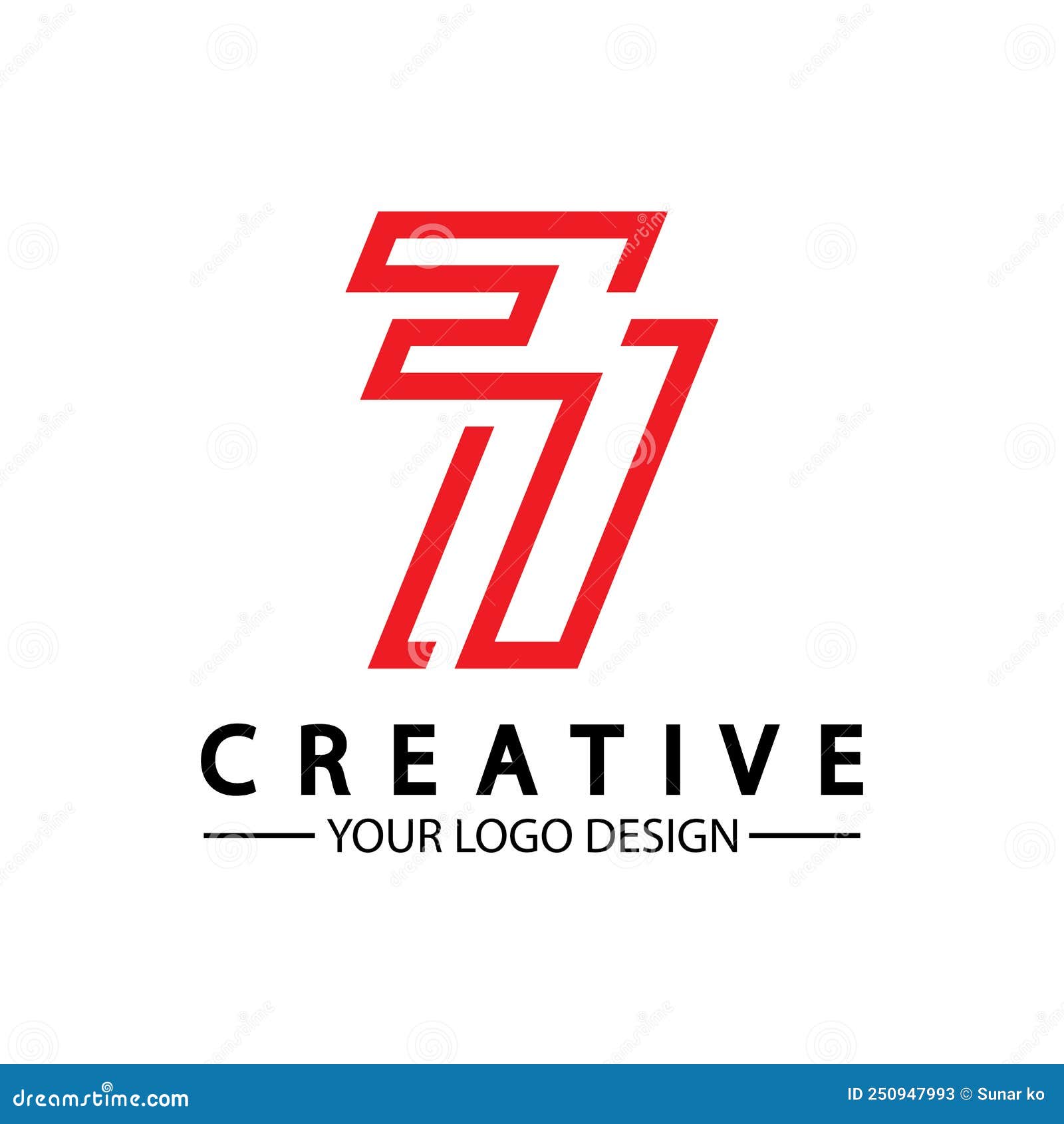 Logo Design Number 77 Image Vector Illustration Stock Vector ...