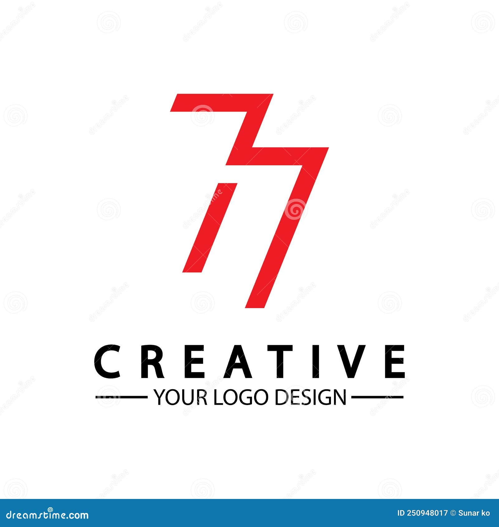Logo Design Number 77 Image Vector Illustration Stock Vector ...