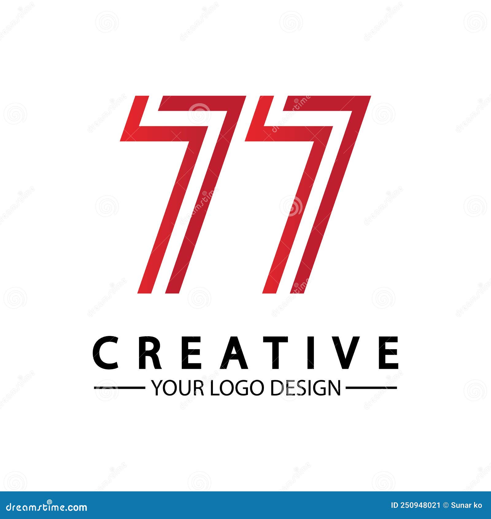 Logo Design Number 77 Image Vector Illustration Stock Vector ...