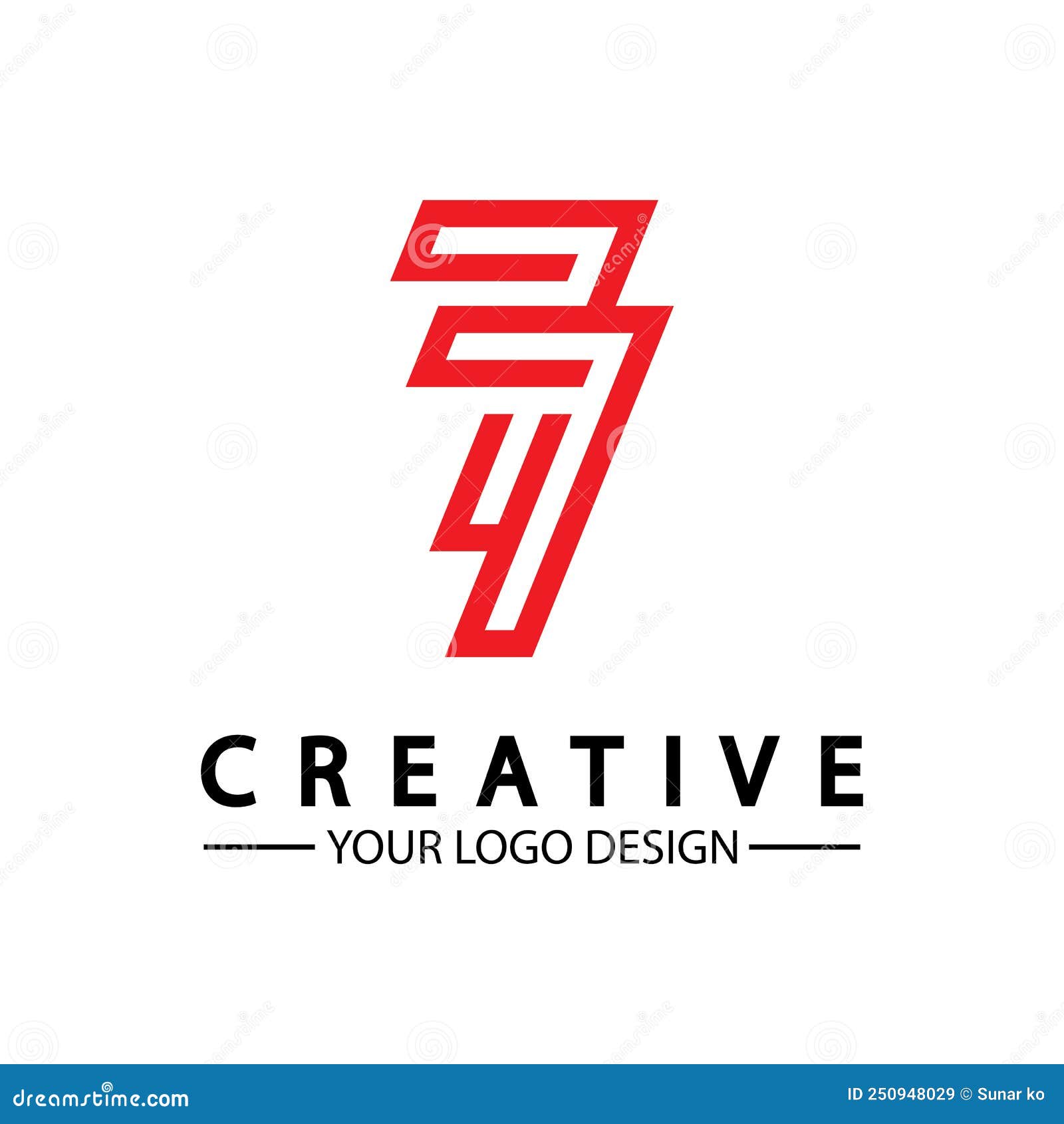 Logo Design Number 77 Image Vector Illustration Stock Vector ...