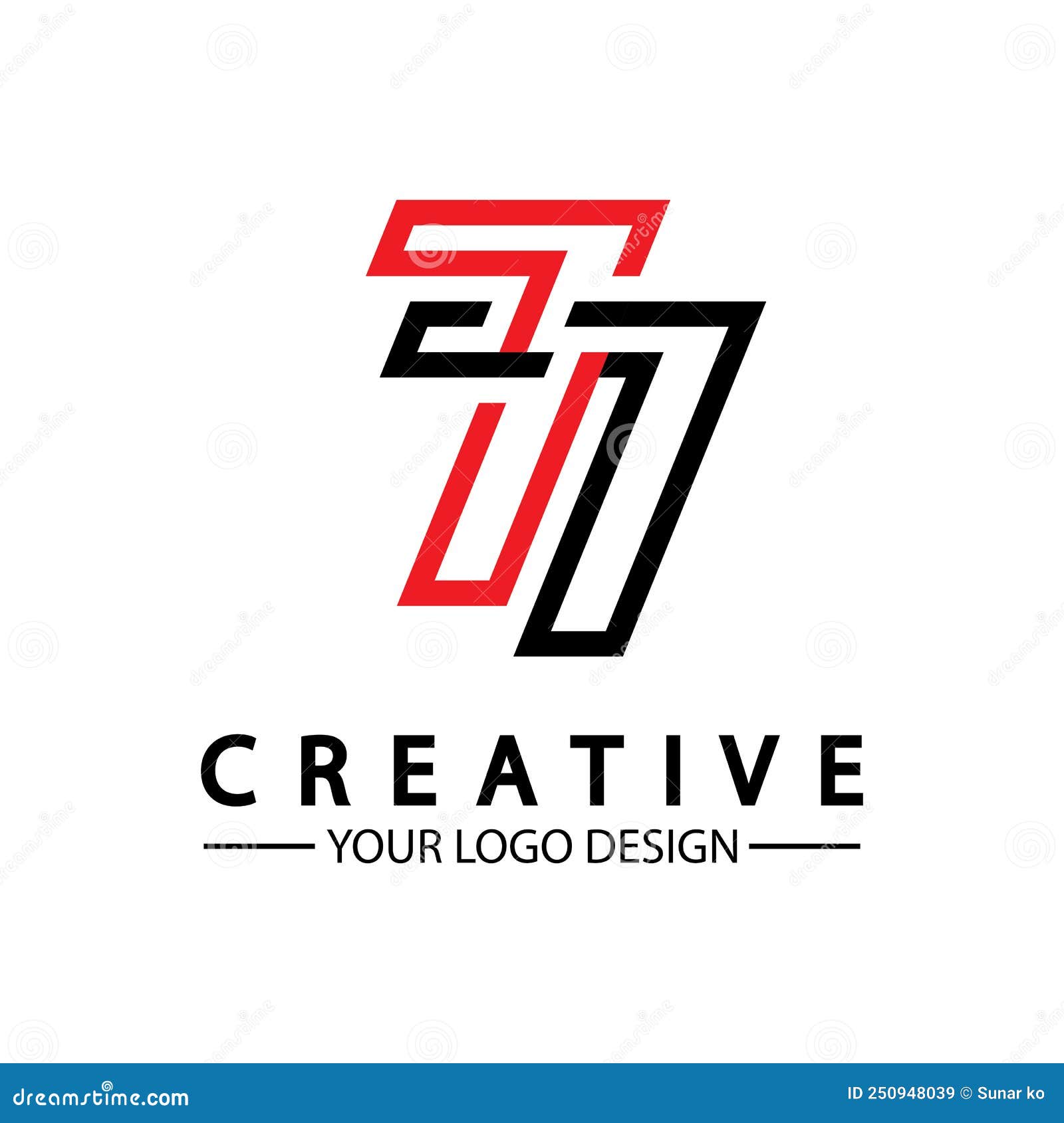 Logo Design Number 77 Image Vector Illustration Stock Vector ...