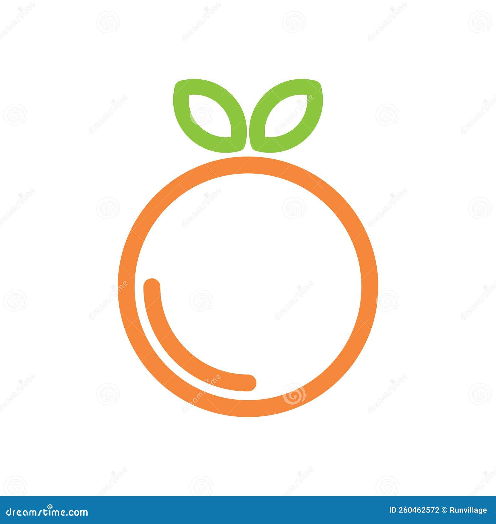 Logo Design of Organic Fresh Fruit Stock Vector - Illustration of ...