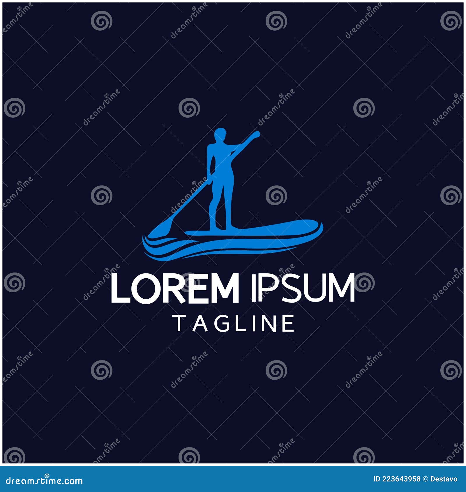 Logo Design Paddle Boat Graphic Stock Vector - Illustration of design ...