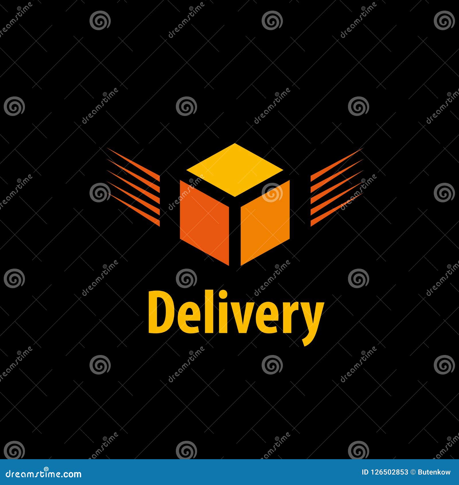 Delivery Logo Template stock vector. Illustration of isolated - 126502853