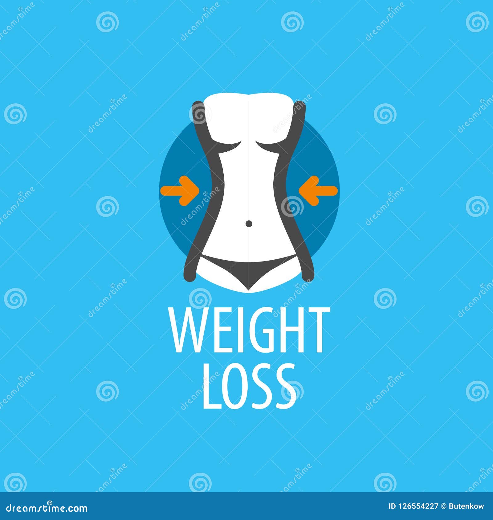 Weight loss logo stock vector. Illustration of diet - 126554227