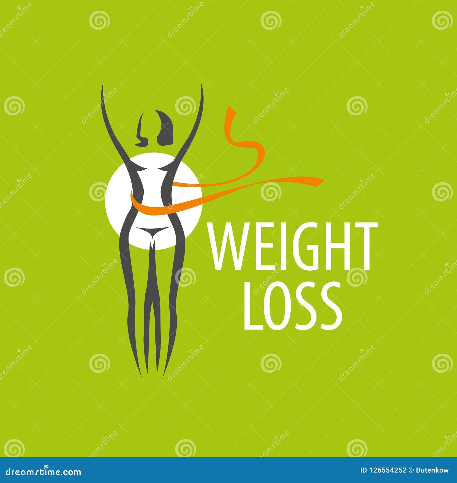 Weight loss logo stock vector. Illustration of lose - 126554252