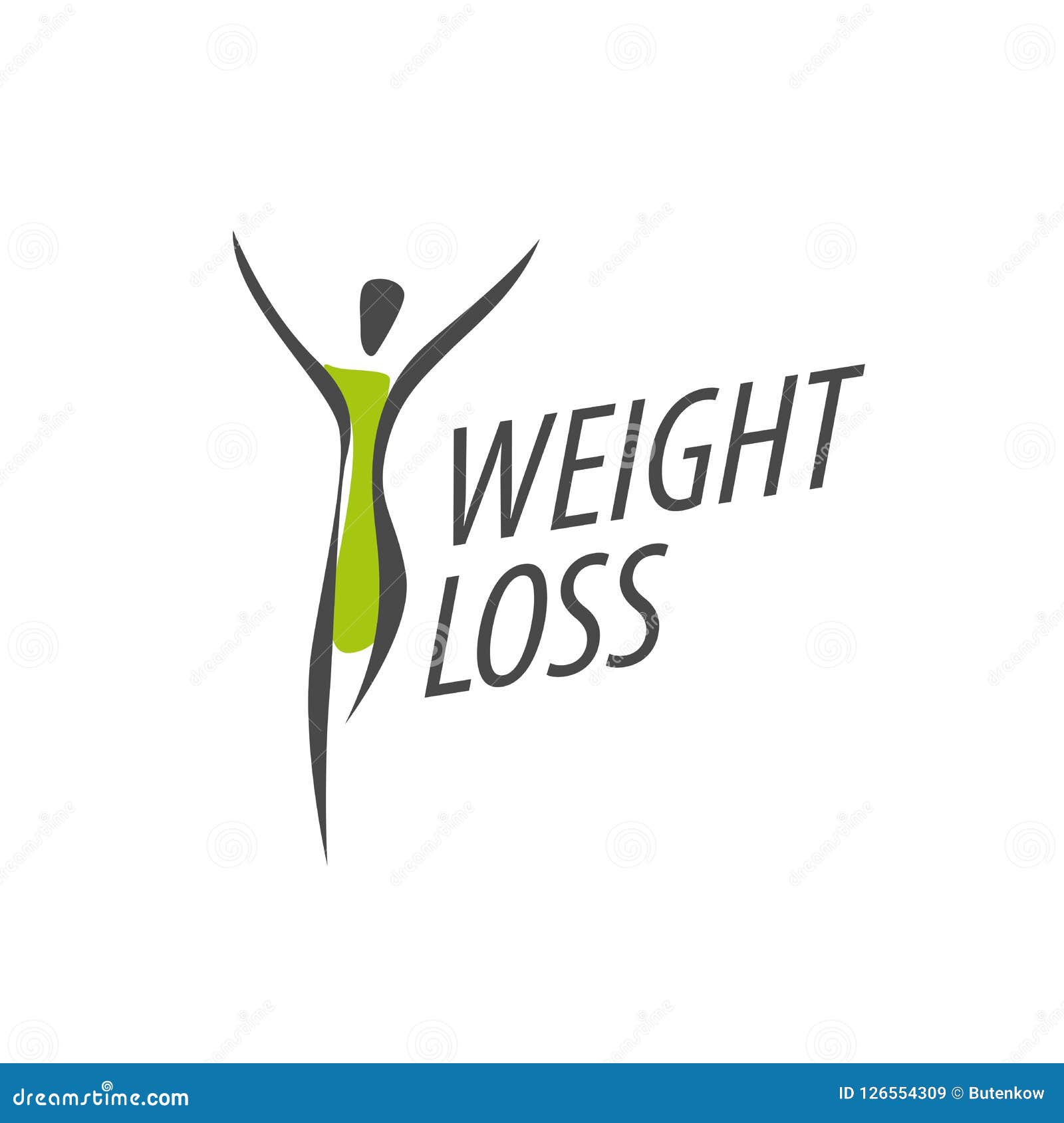 Weight loss logo stock vector. Illustration of care - 126554309