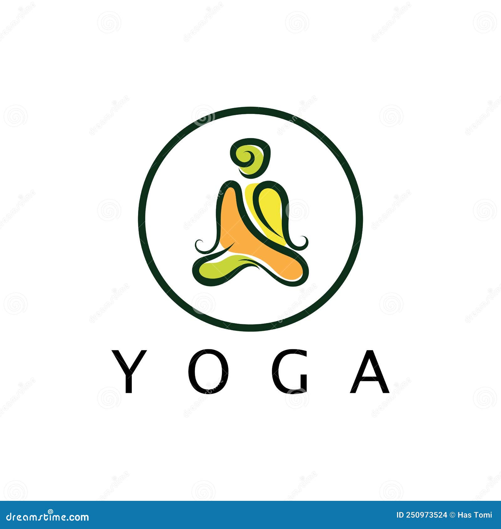 Logo Design of People Doing Yoga Symbol Icon Illustration Vector Stock ...