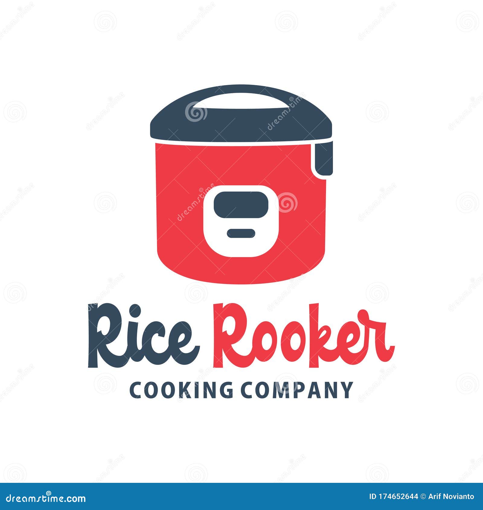 Logo Design of the Rice Cooker Stock Vector - Illustration of logo ...