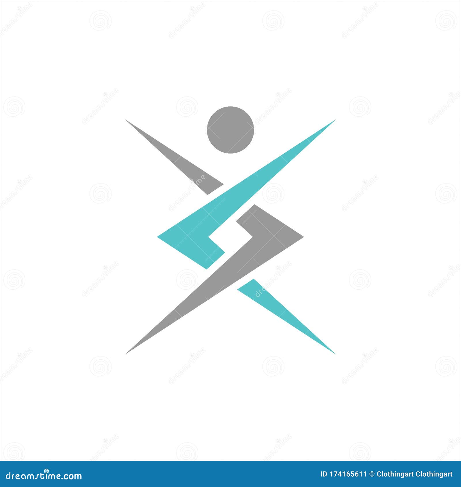 Logo Design Simple People Concept Stock Vector - Illustration of ...