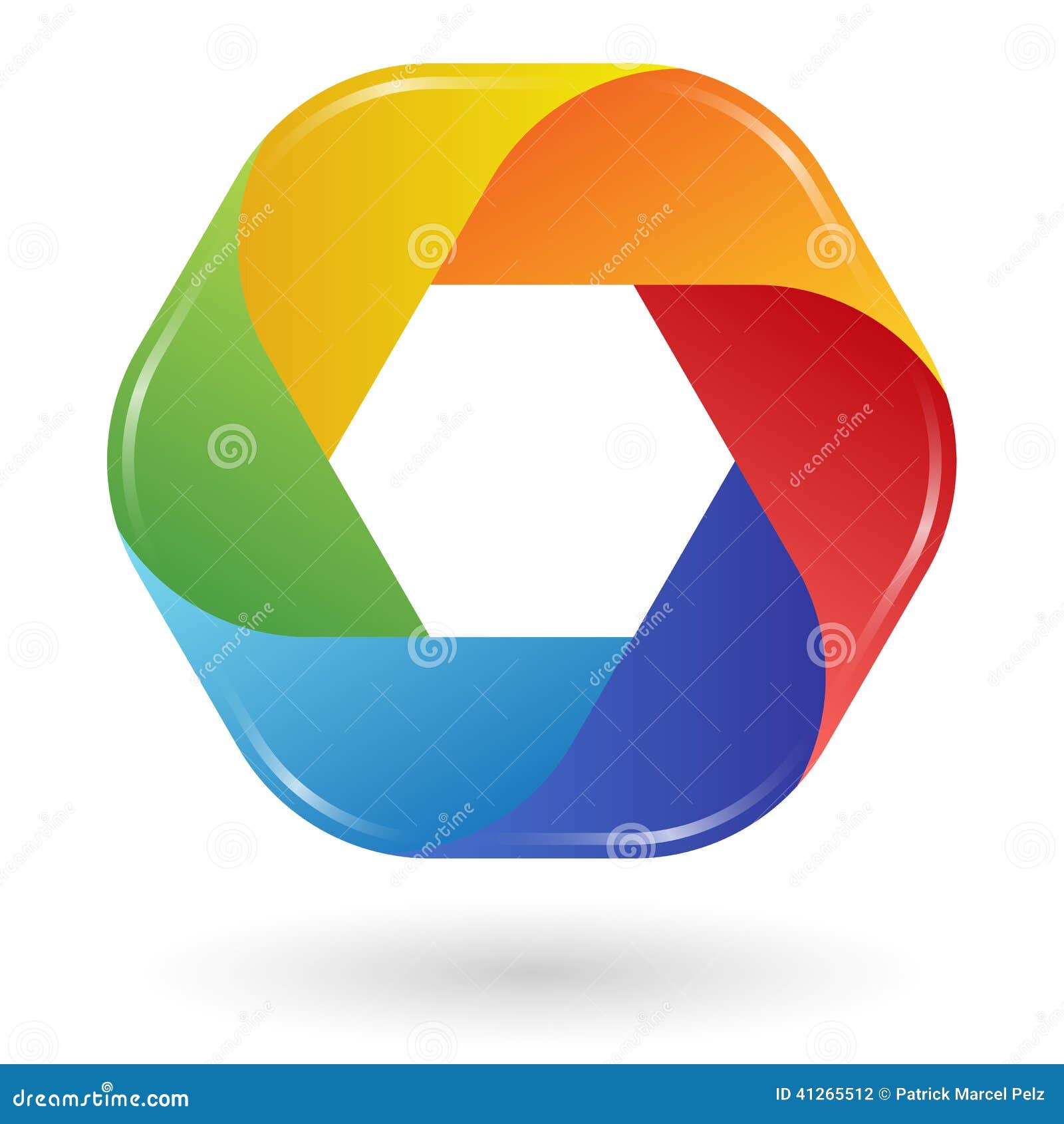 Logo design in six colors stock vector. Illustration of circuit - 41265512