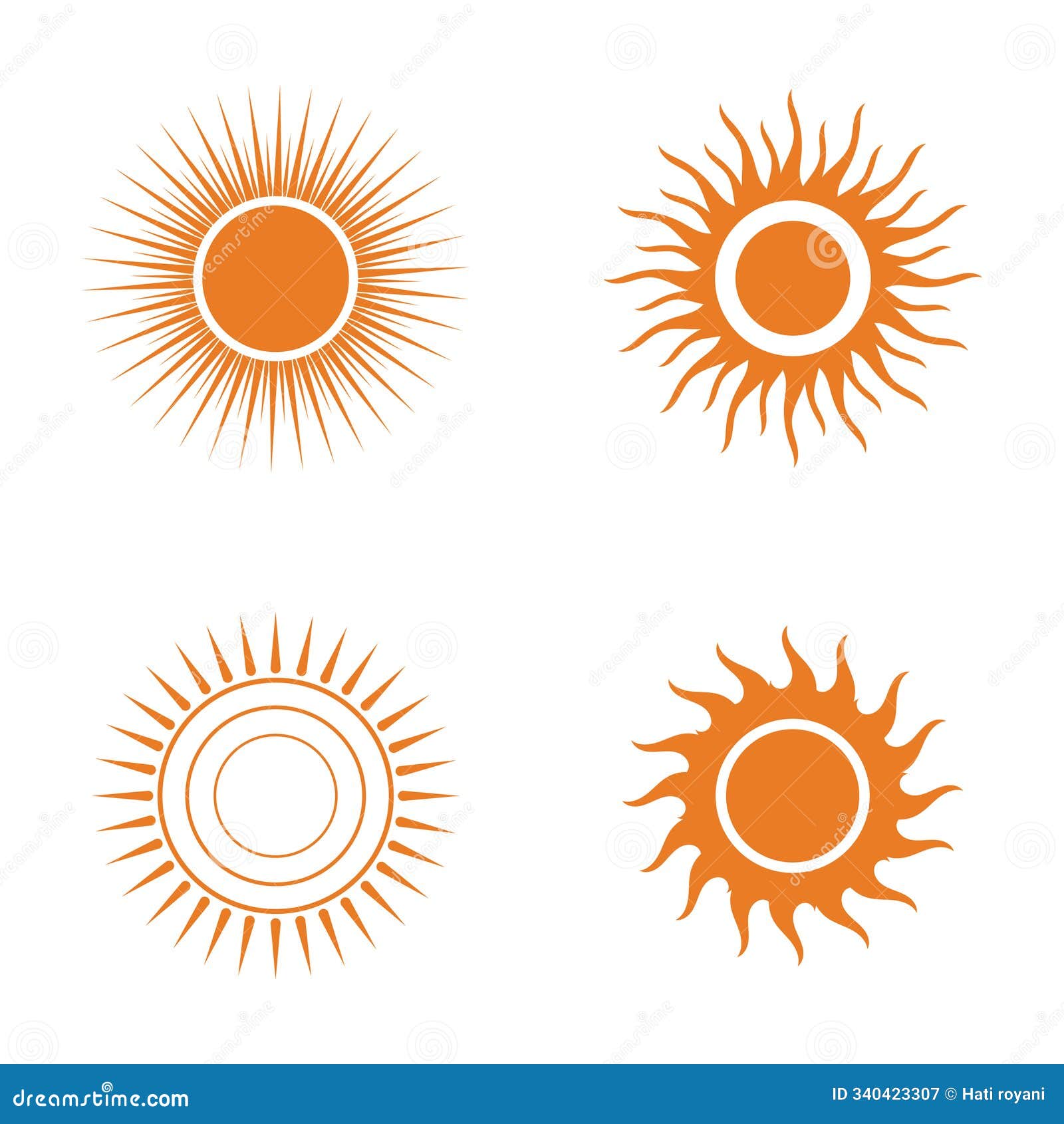 Logo Design Sun Modern Simple Template Stock Vector - Illustration of ...