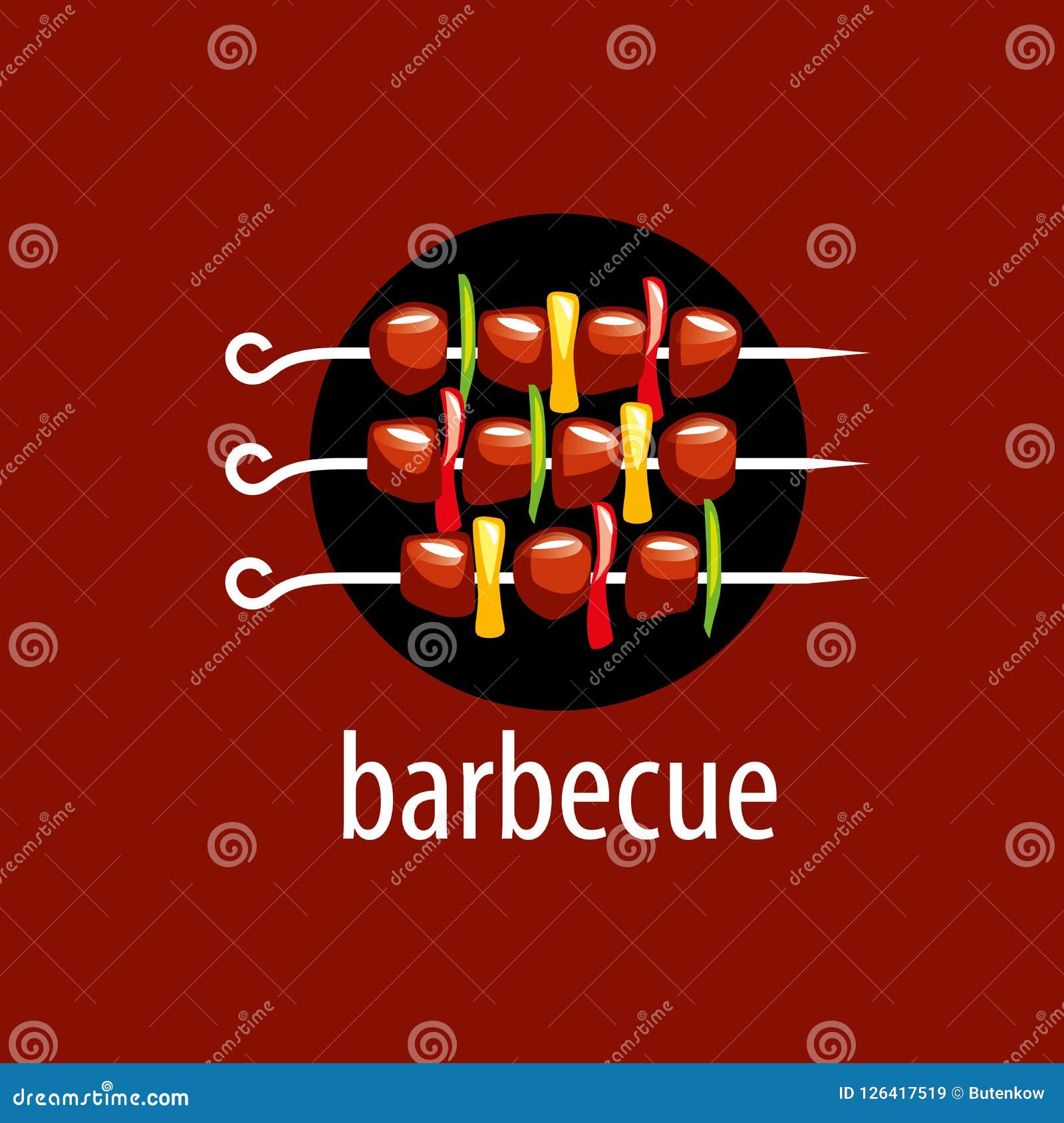 Barbecue party logo stock vector. Illustration of pattern - 126417519