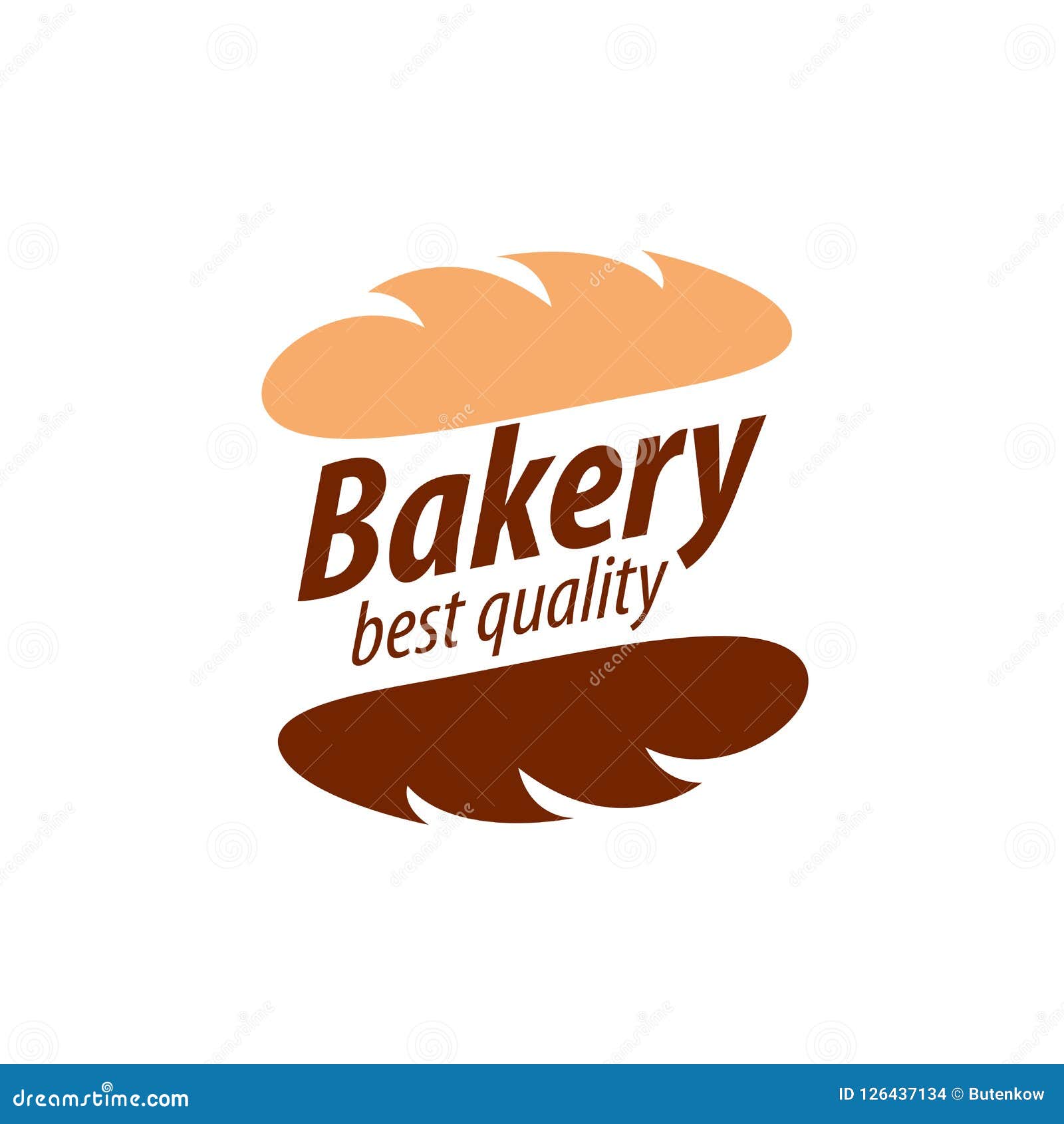 Vector logo bread stock vector. Illustration of lunch - 126437134