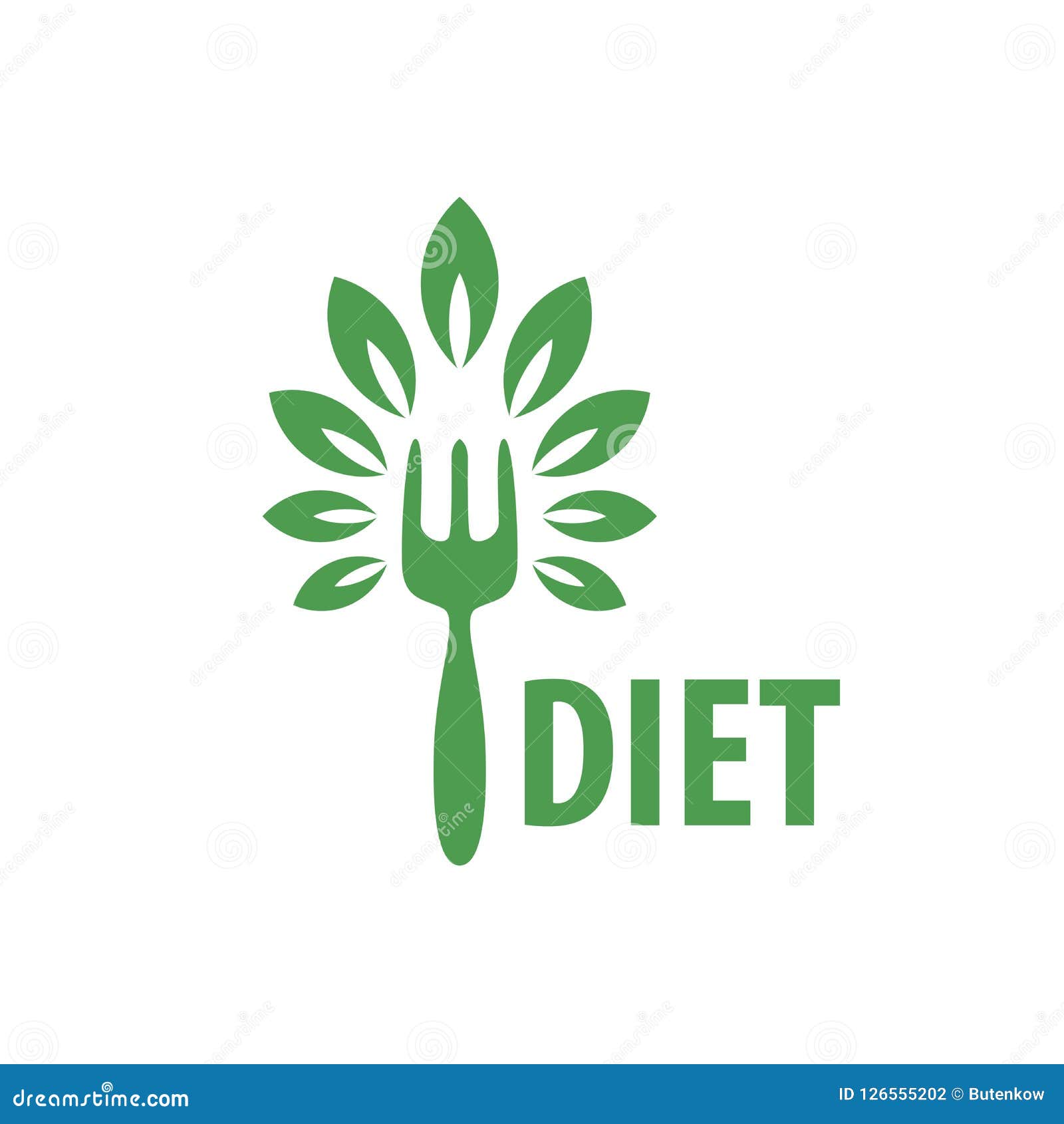 Vector logo for diet stock vector. Illustration of nutrition - 126555202