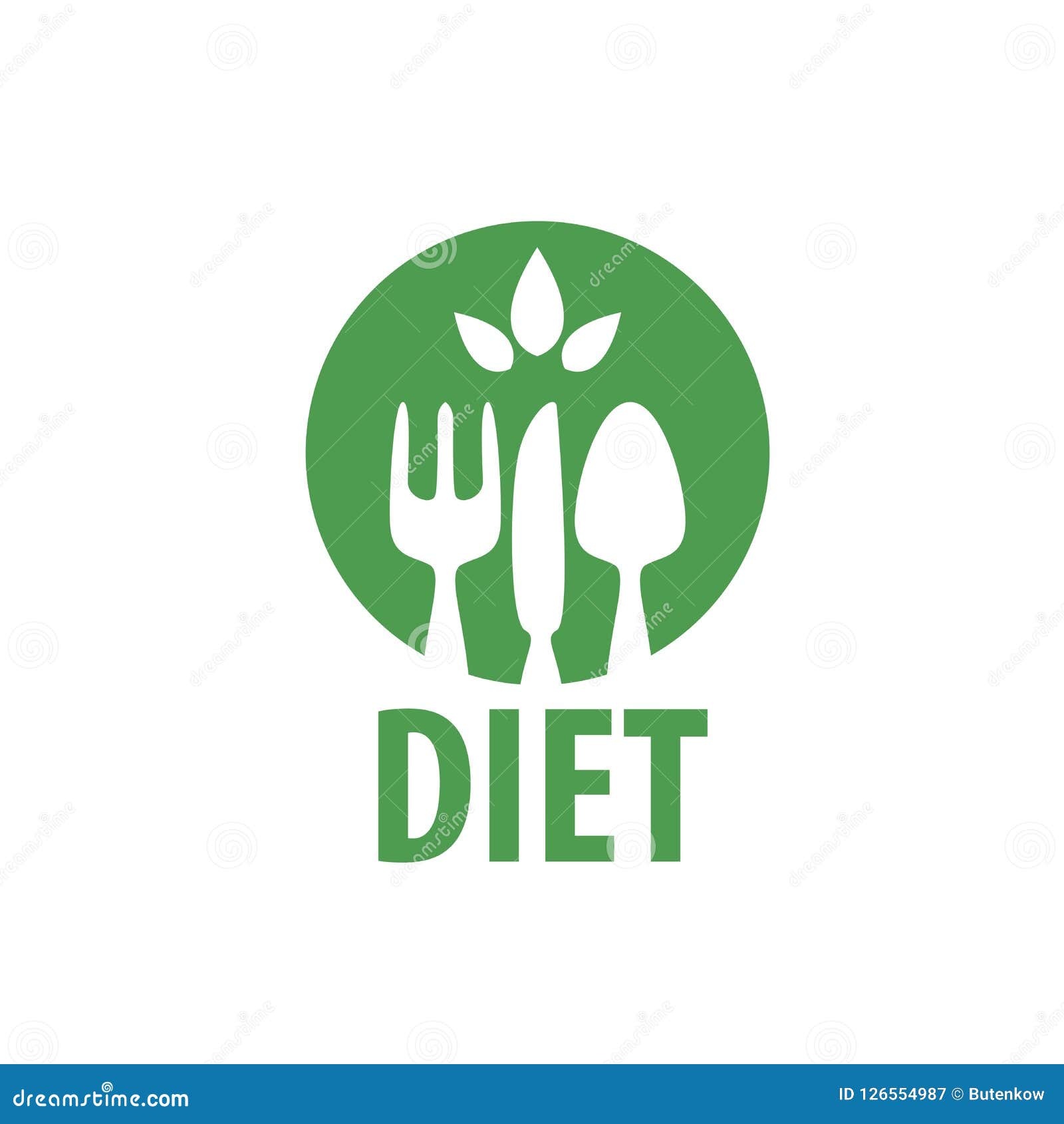 Vector logo for diet stock vector. Illustration of badge - 126554987