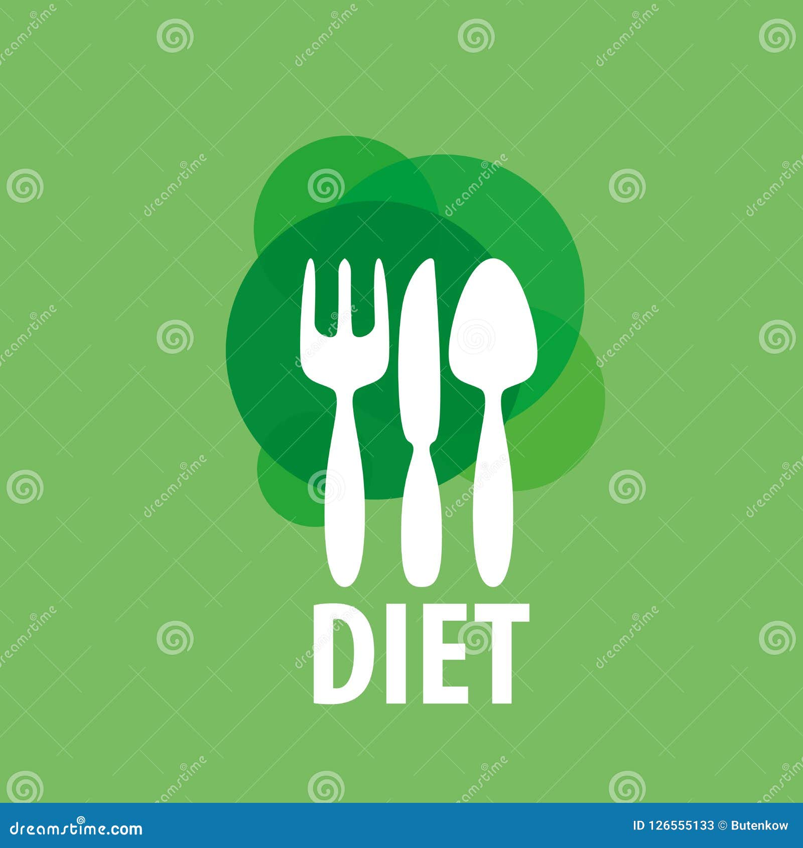 Vector logo for diet stock vector. Illustration of graphic - 126555133