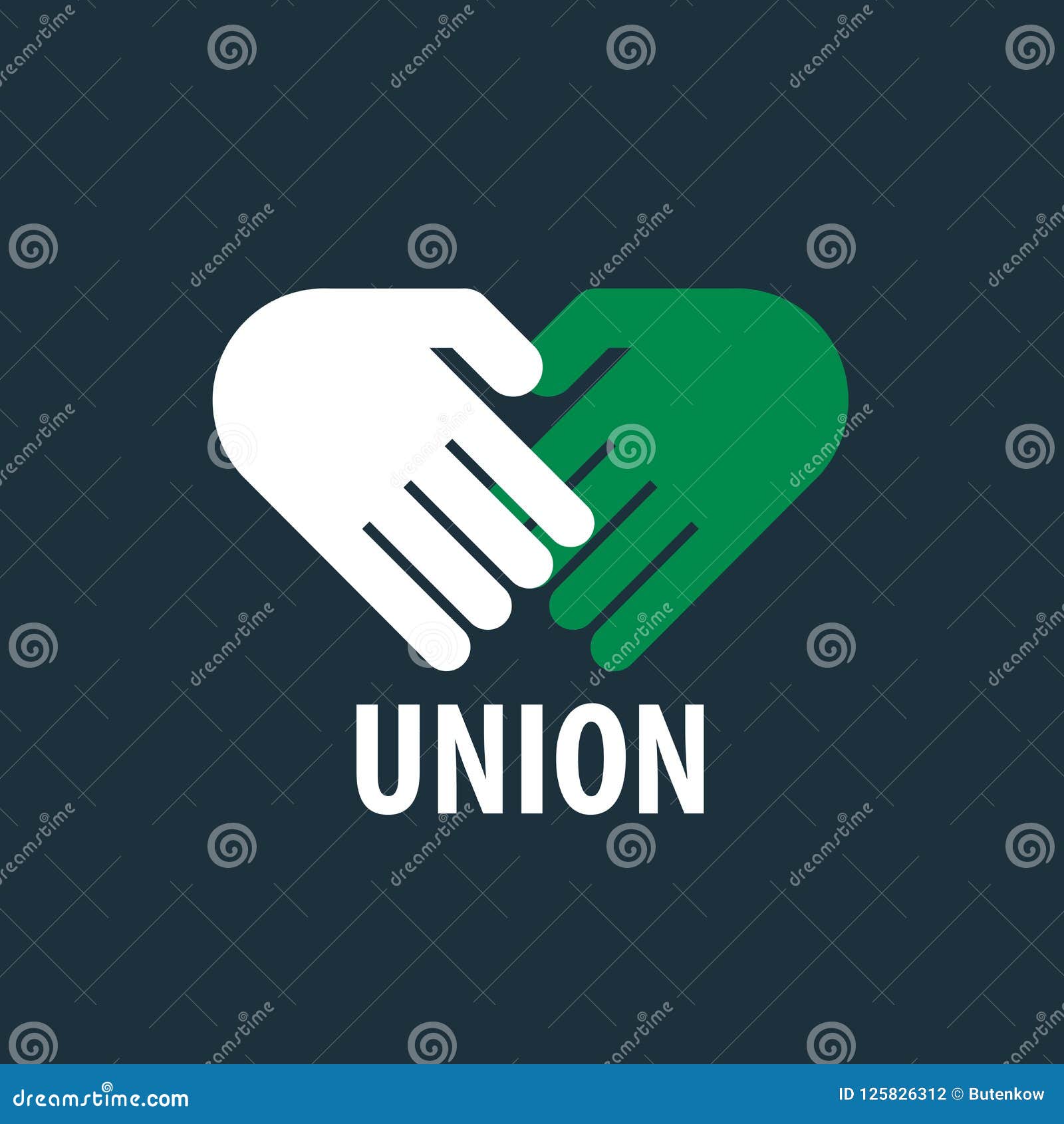 Vector logo handshake stock vector. Illustration of corporate - 125826312