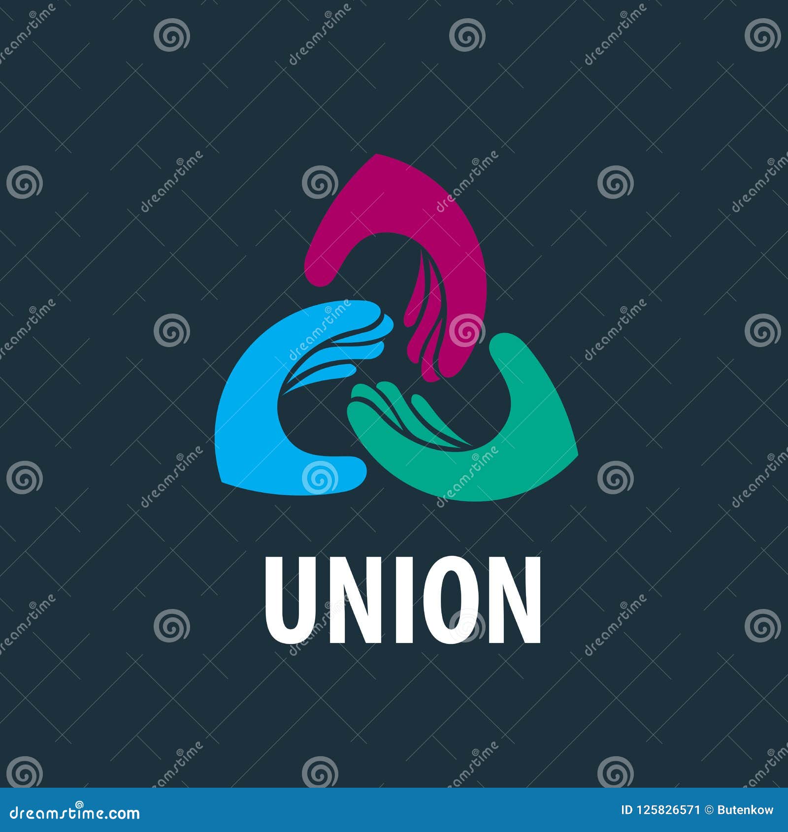 Vector logo handshake stock vector. Illustration of meeting - 125826571