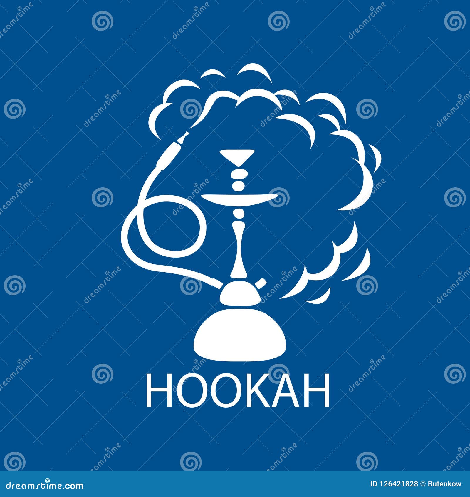 Vector logo hookah stock vector. Illustration of exotic - 126421828