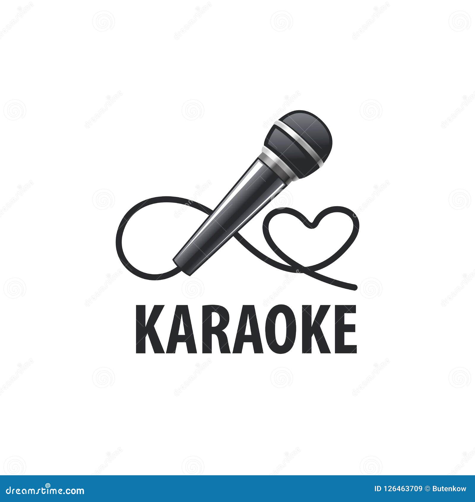 Vector logo karaoke stock vector. Illustration of broadcast - 126463709