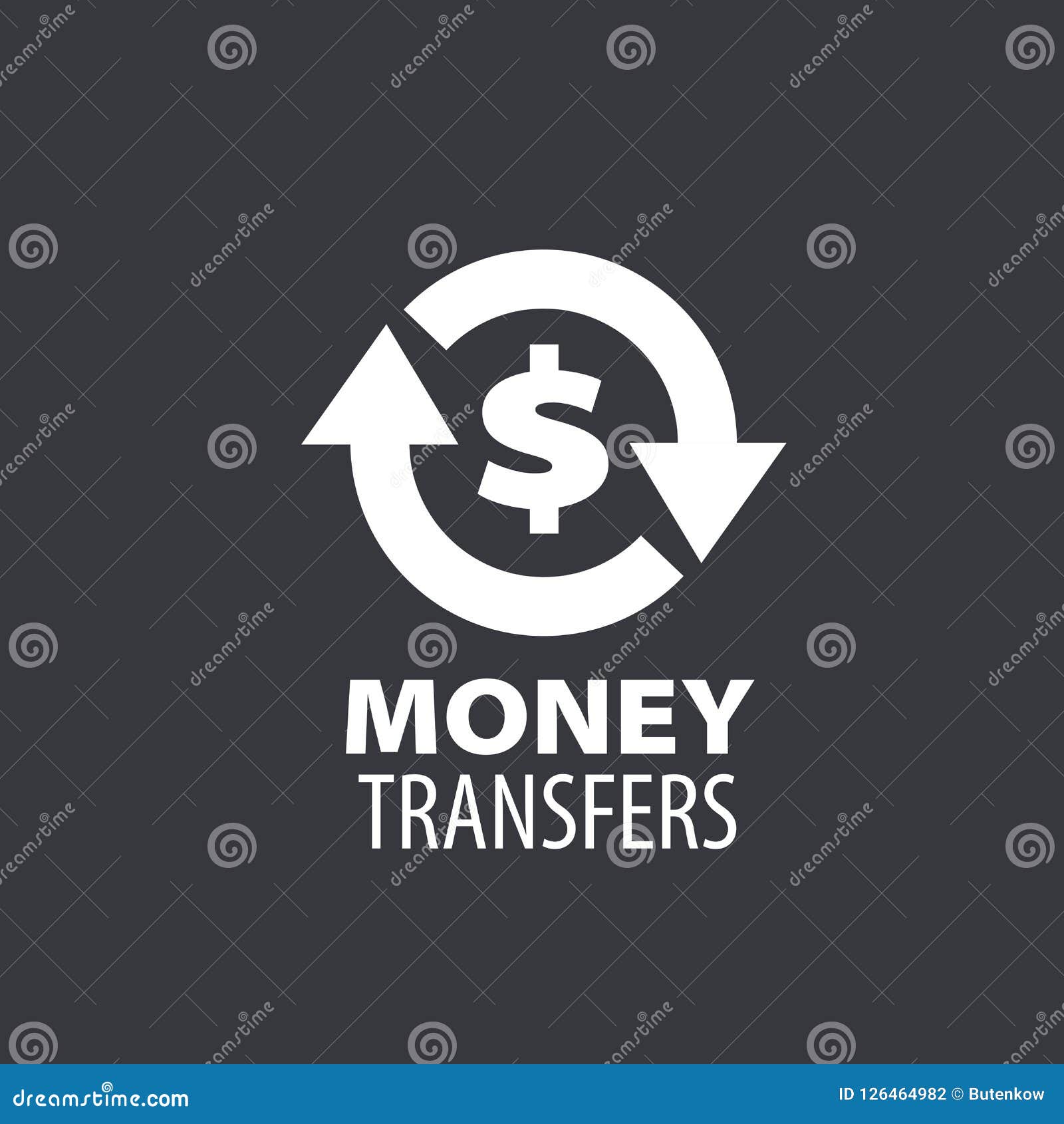 Vector logo remittances stock vector. Illustration of global - 126464982