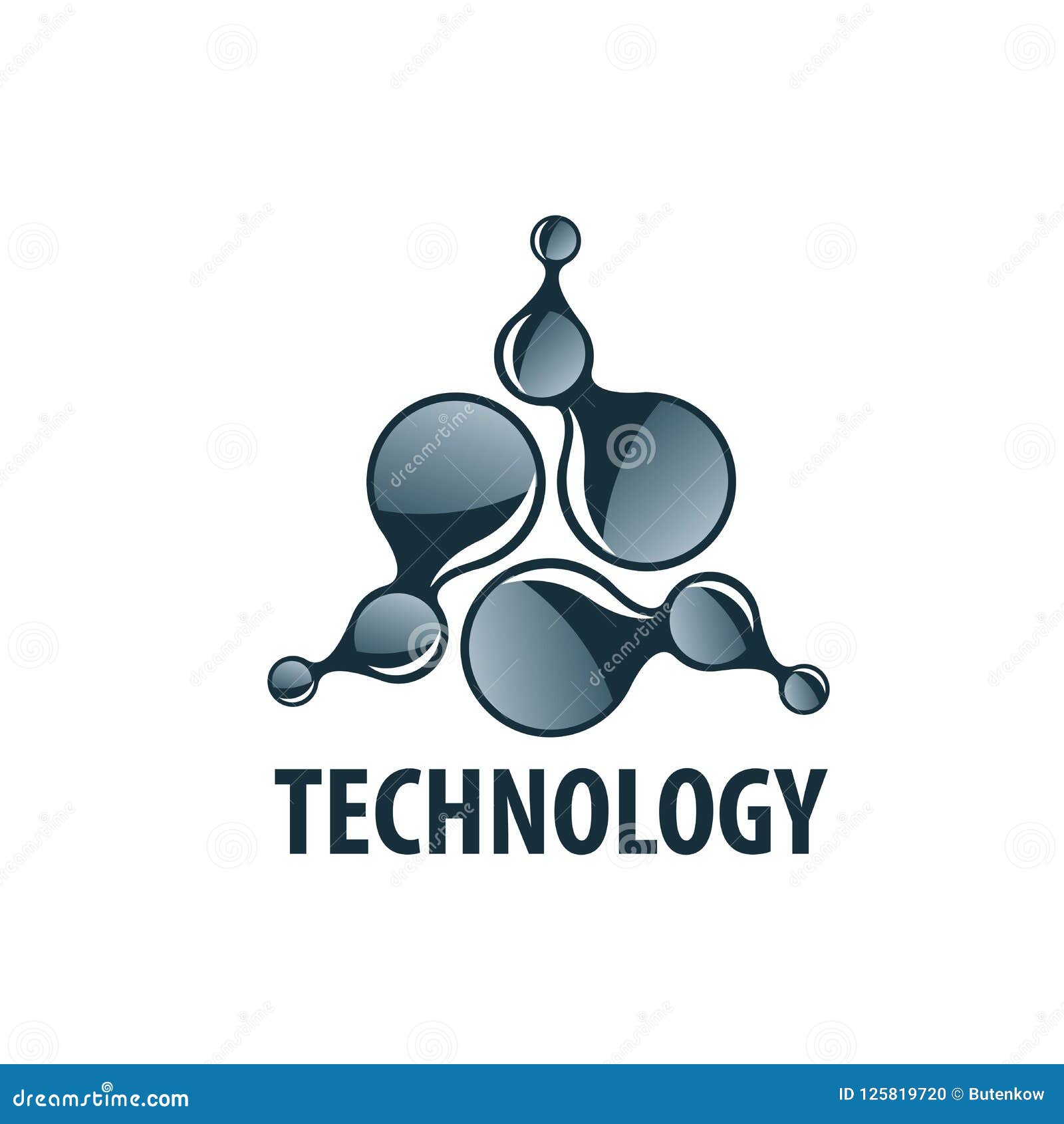 Vector logo technology stock vector. Illustration of concept - 125819720