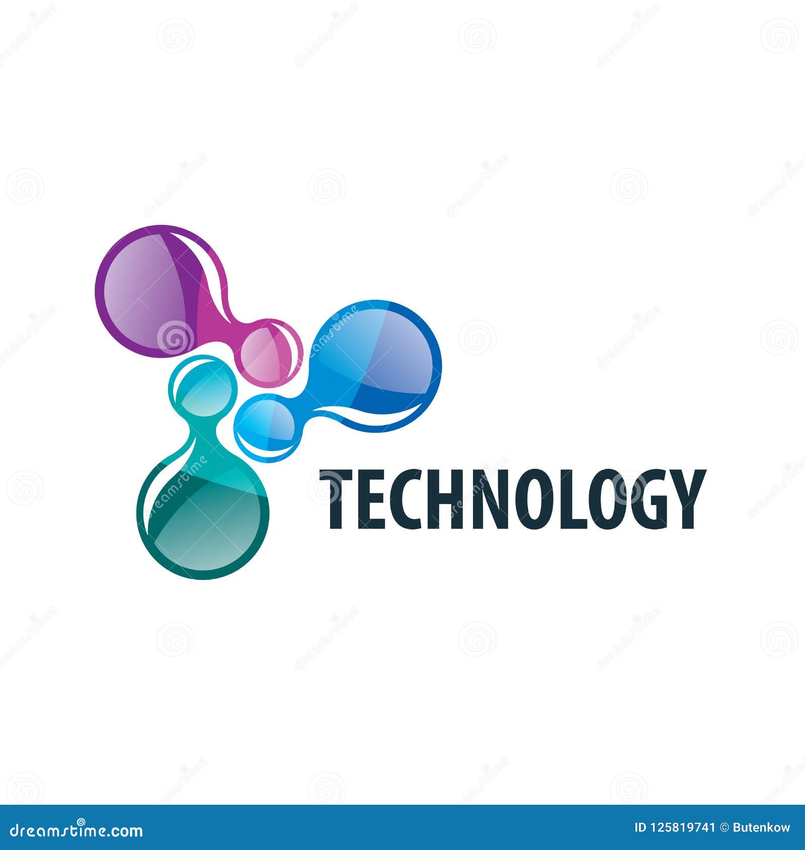 Vector logo technology stock vector. Illustration of business - 125819741