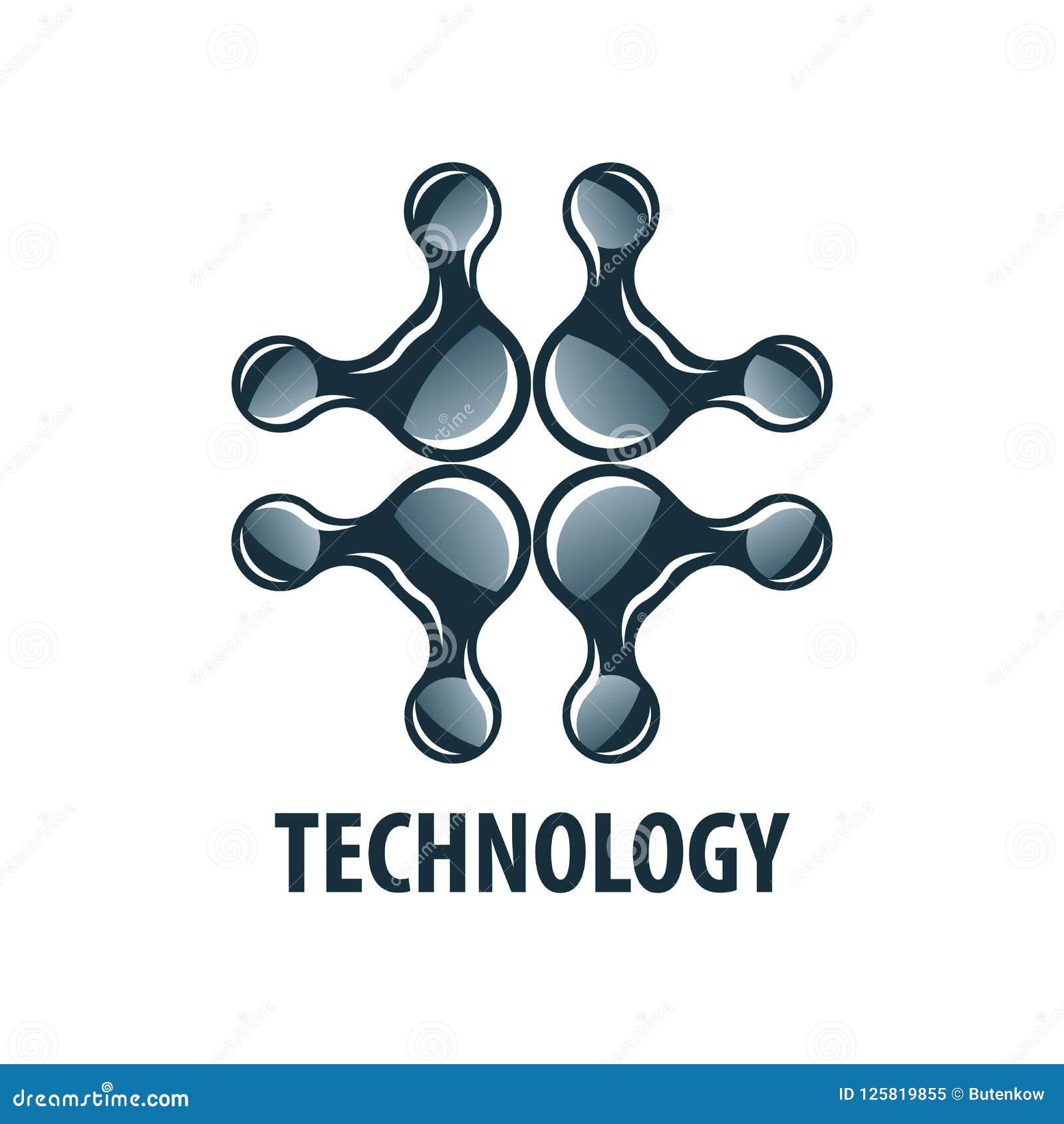 Vector logo technology stock vector. Illustration of icon - 125819855